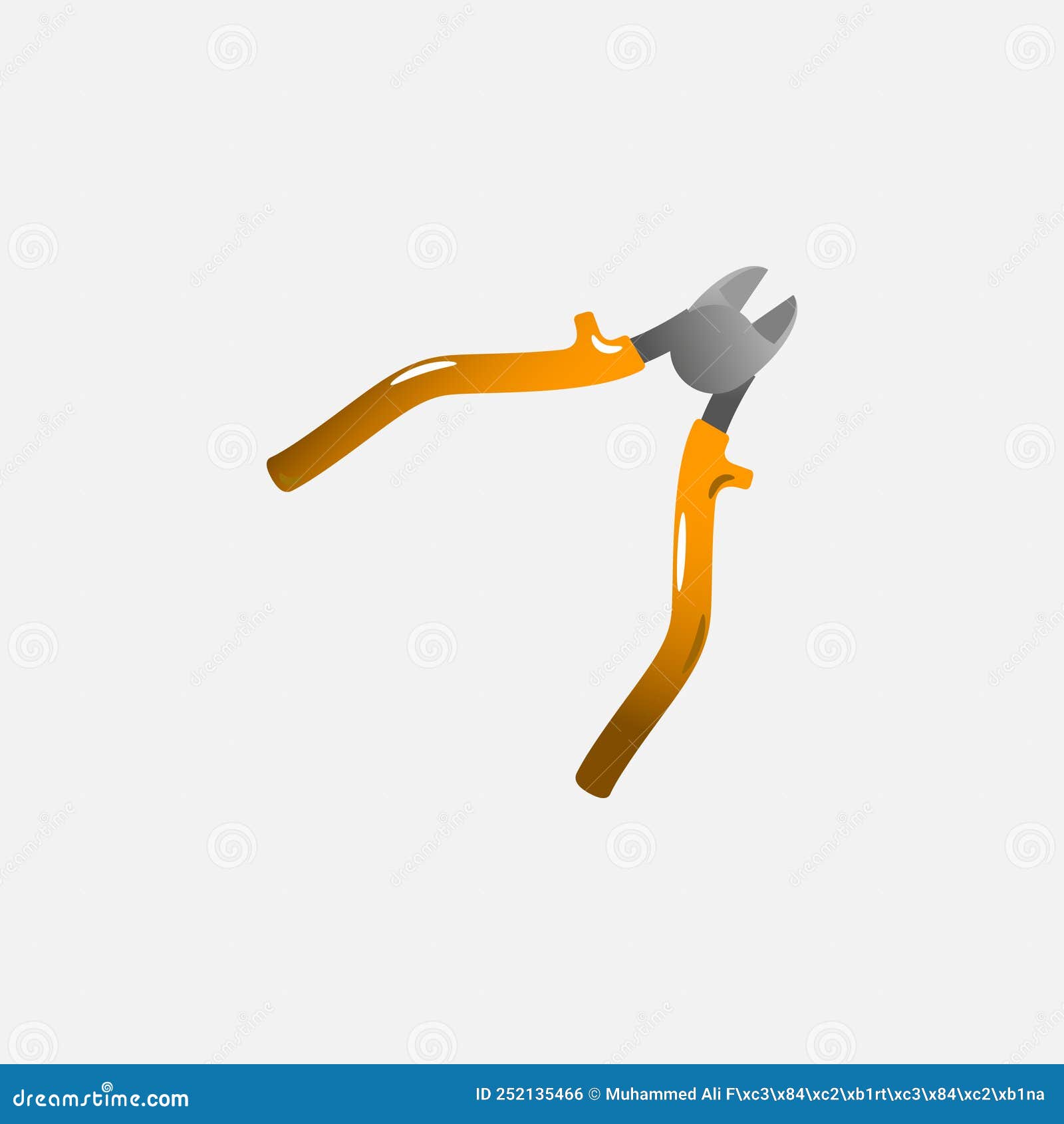 Diagonal Cutters. Construction Concept. Vector Stock Vector ...