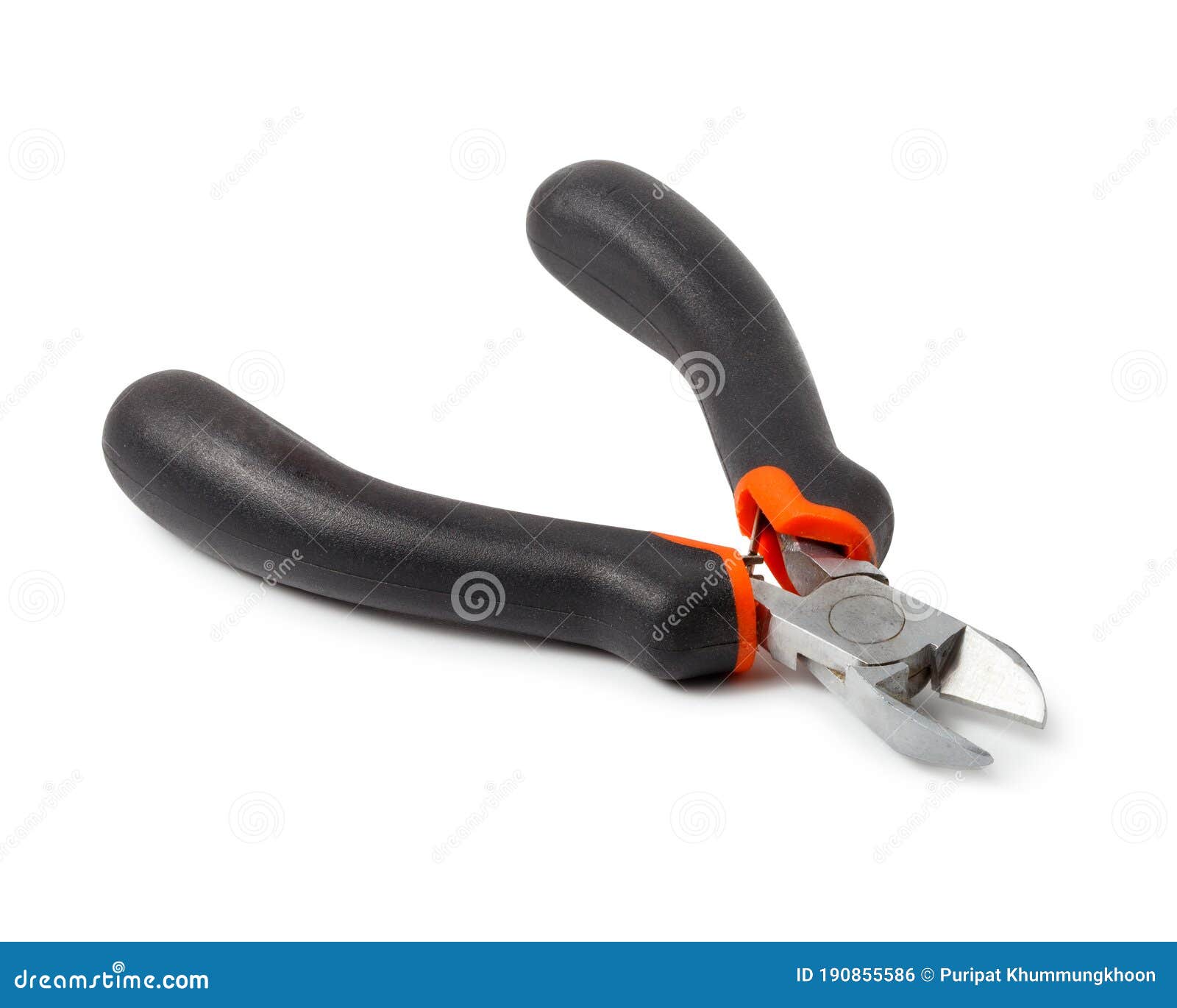 Diagonal Cutting Pliers Isolated on a White Background Stock Photo ...