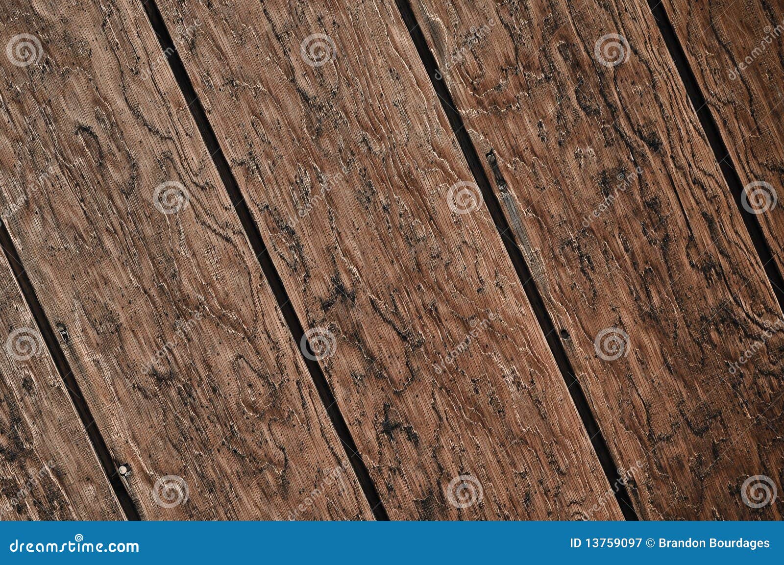 Diagonal Dark Wood Plank Background Stock Image - Image of natural ...