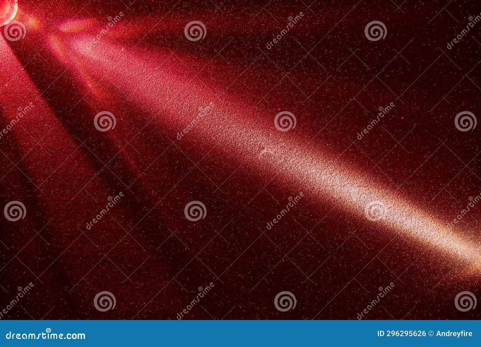 Diagonal Diffused Light Pink Beam of Light on a Dark Red Structural ...