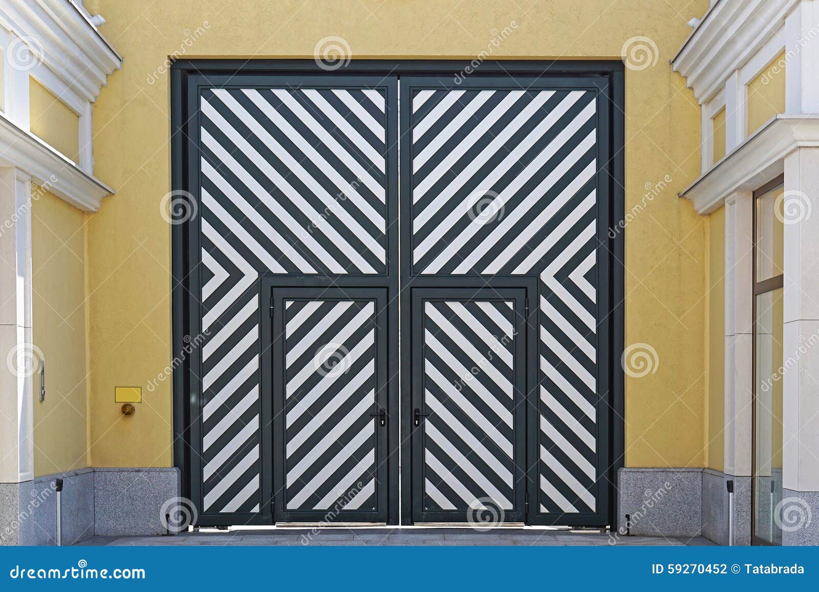 Diagonal doors stock photo. Image of stripes, diagonal - 59270452