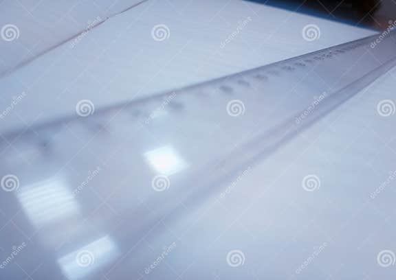 Diagonal Dramatic Ruler on the Table Background Stock Image - Image of ...