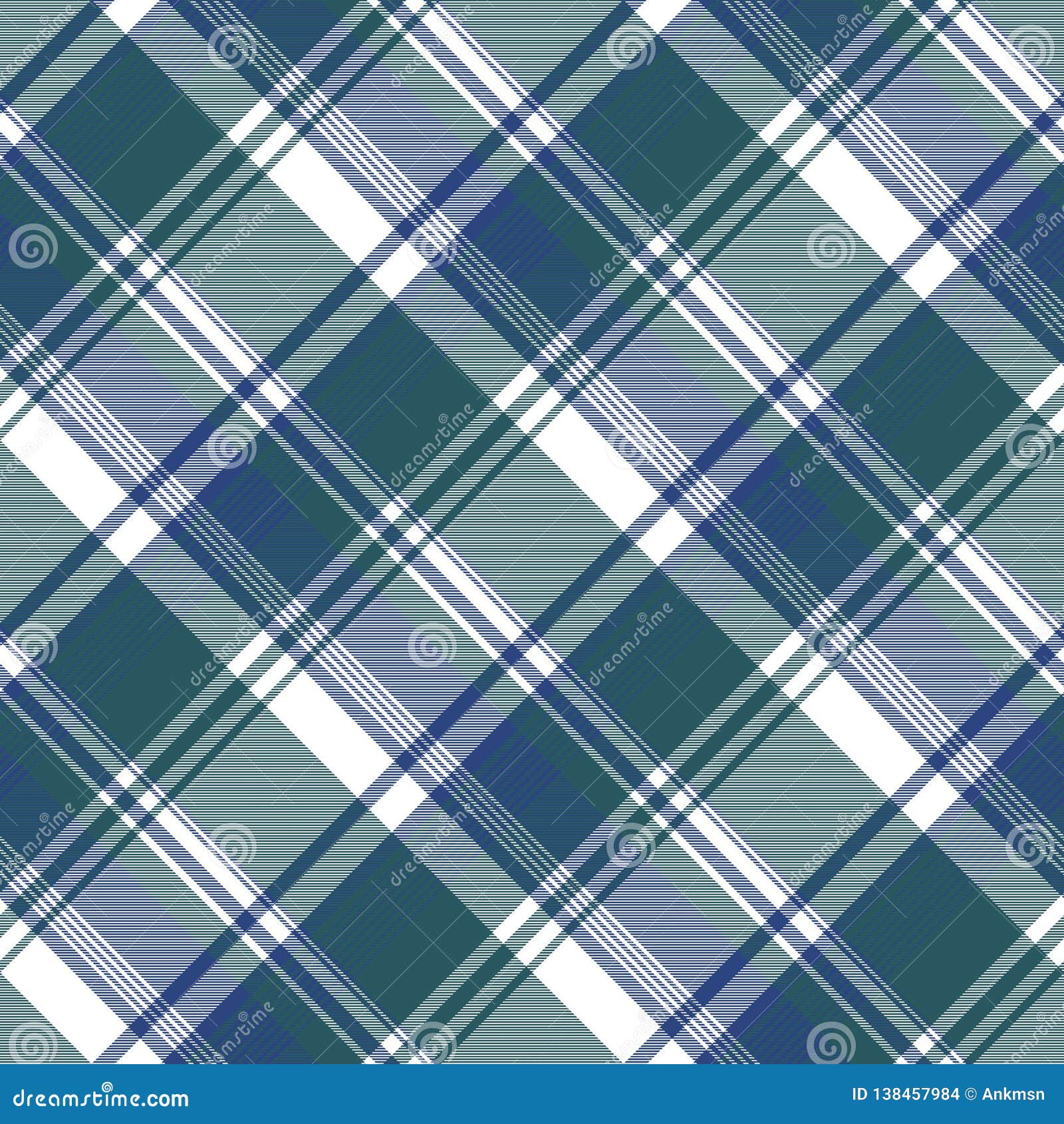 Diagonal Fabric Texture Plaid Seamless Pattern Stock Illustration ...