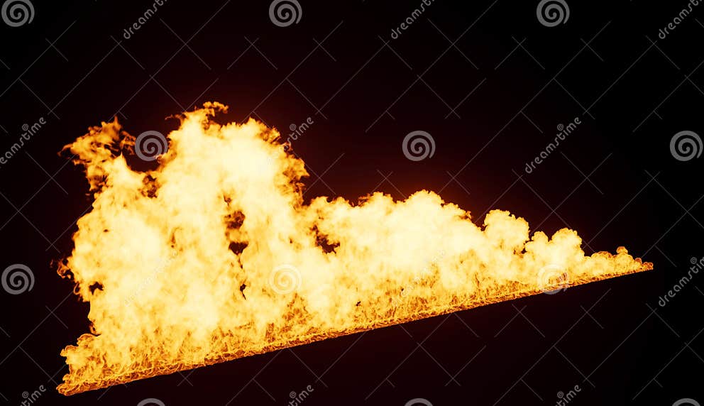 Diagonal Fire All Screen Line with a Light Reddish Glow on Black Stock ...