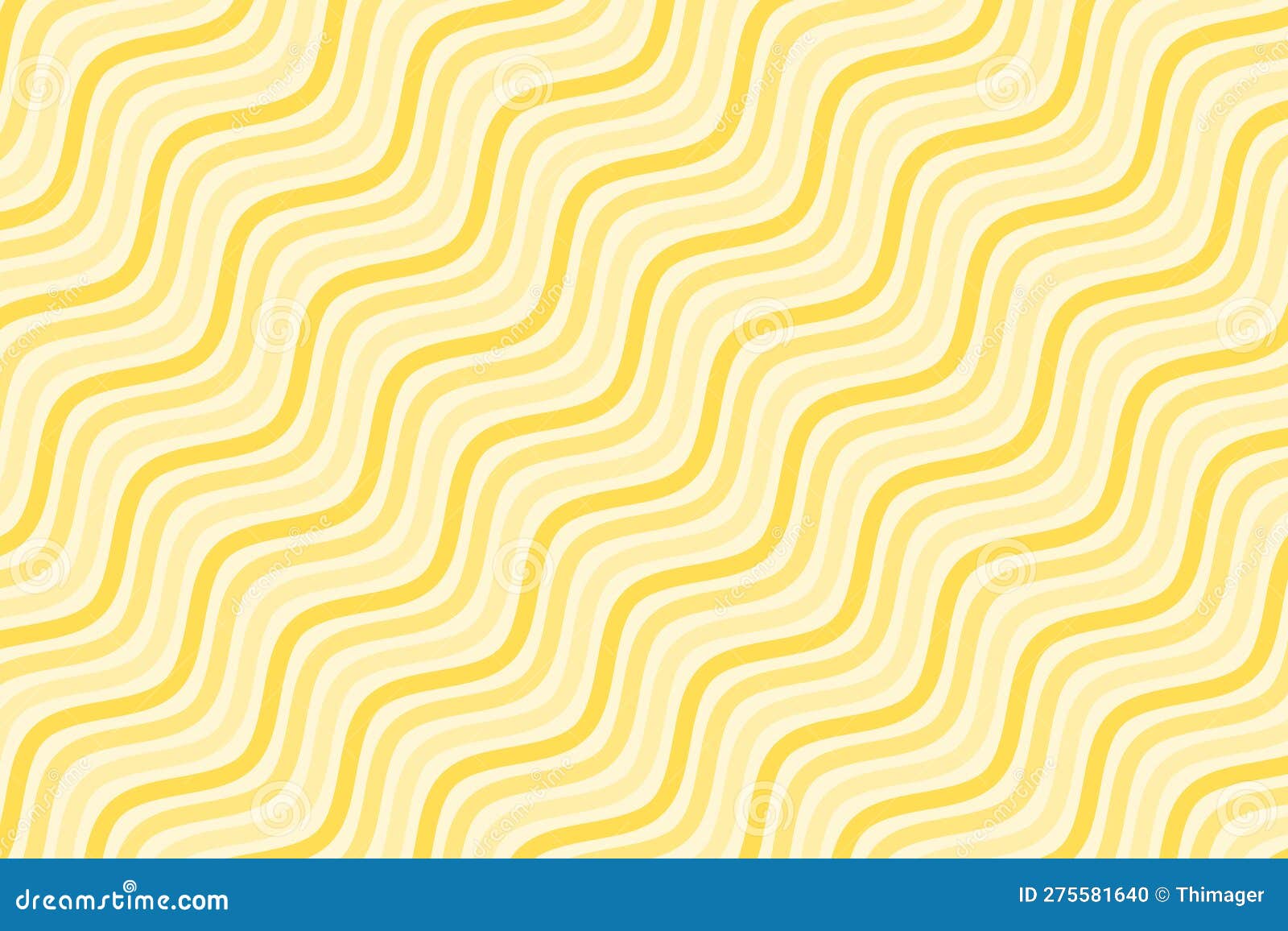 Pastel Yellow Water Wave Stripes Repeating Pattern Background Vector ...