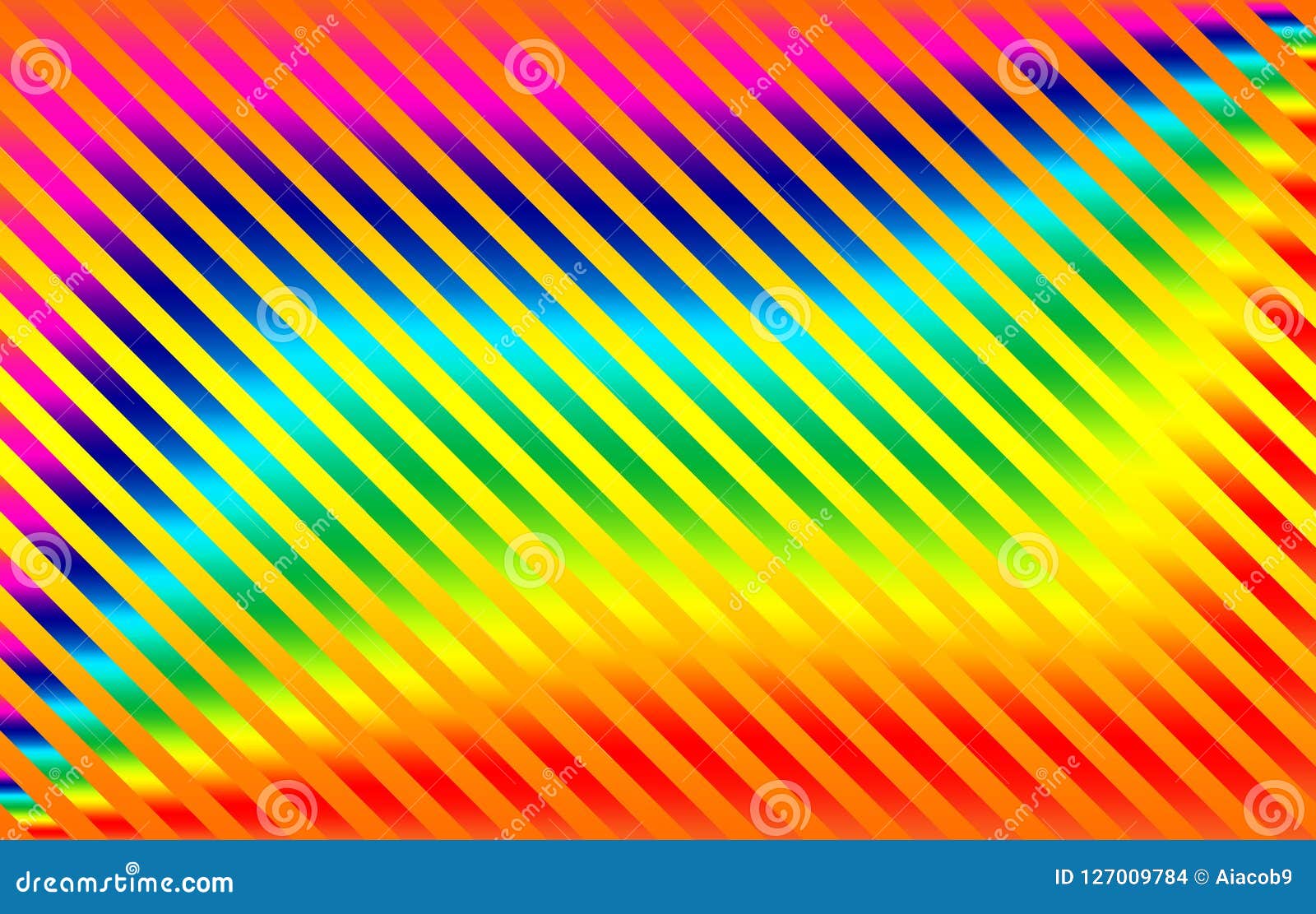 Diagonal Gradient Rainbow Stripes with Orange Background Stock ...