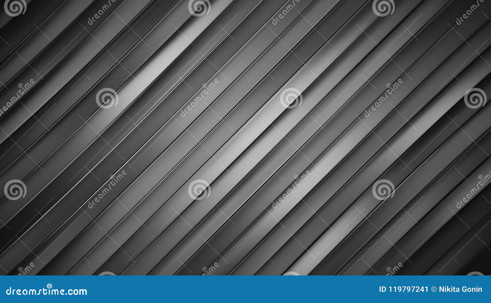 Diagonal Grey Lines Abstract 3D Render Stock Illustration ...