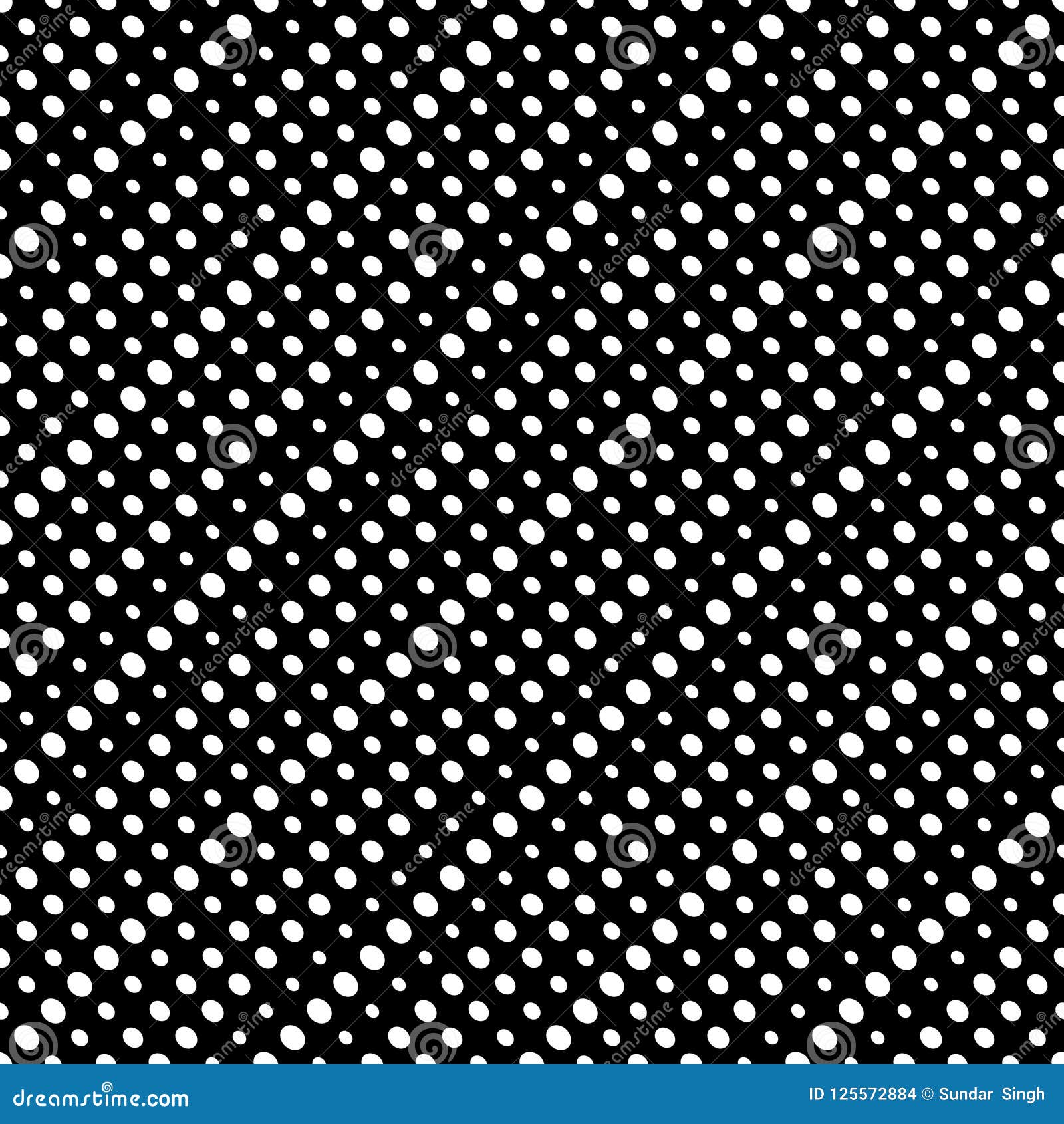 Diagonal Halftone Dots Vector Seamless Pattern. Circles Texture Stock ...