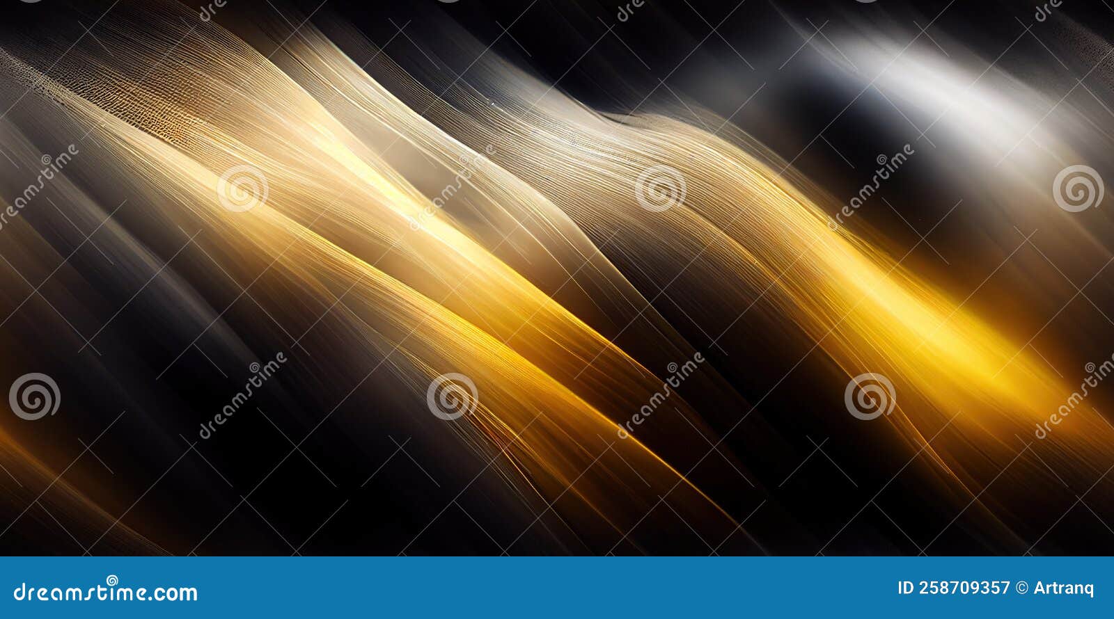 Diagonal Highlights on the Seamless Black and Gold Texture Stock ...