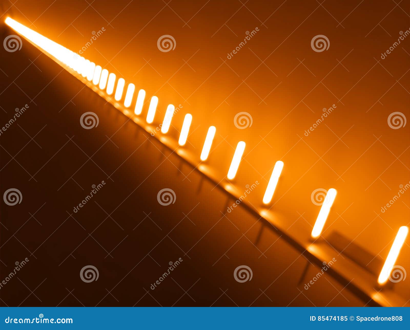 Diagonal Illumination Lamps Bokeh Backdrop Stock Image - Image of warm ...