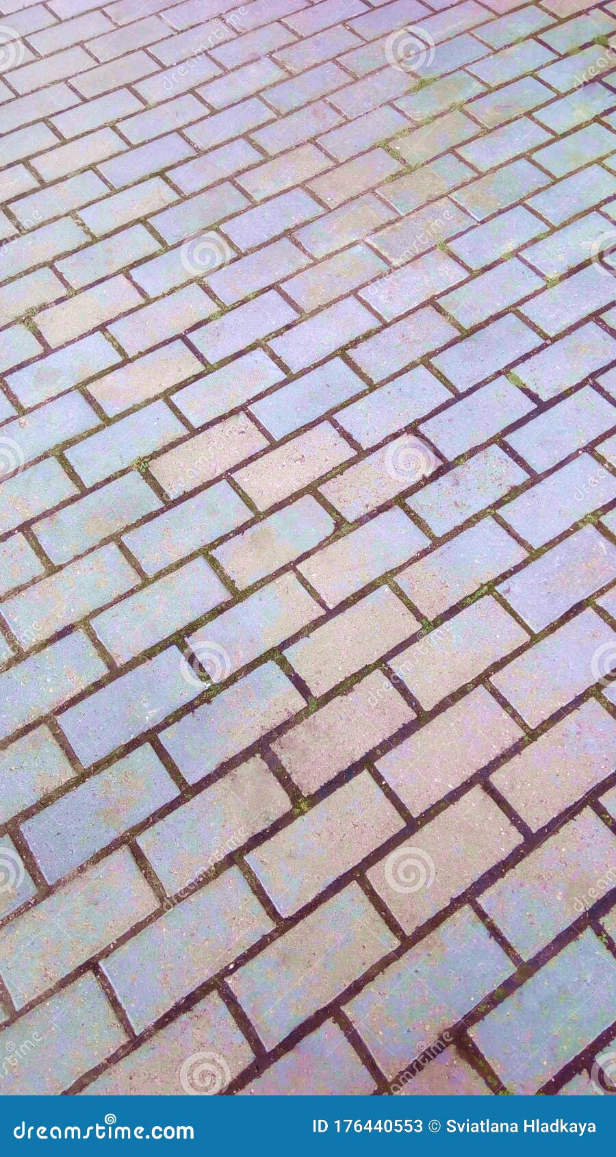 Diagonal Layout of Tiles in the Pedestrian Zone Stock Image - Image of ...