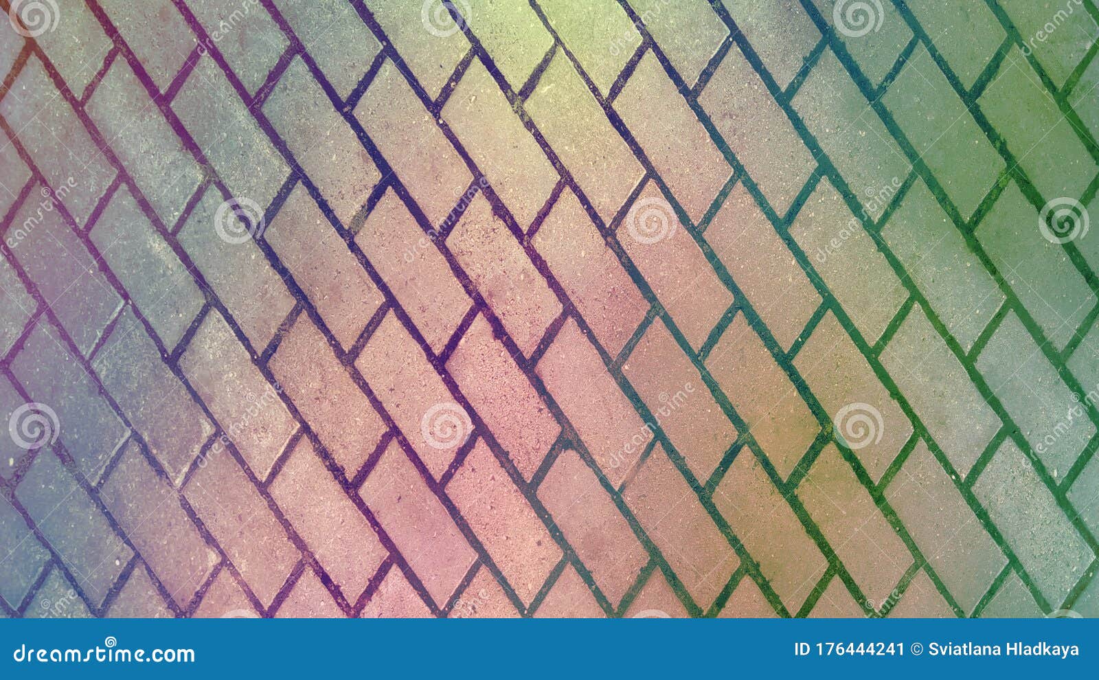 Diagonal Layout of Tiles in the Pedestrian Zone Stock Image - Image of ...