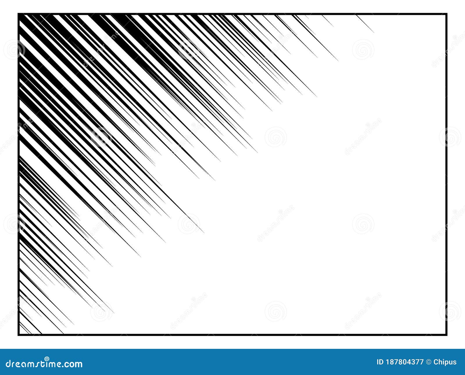 Diagonal Line Drawings. Speed Lines, Stripes for Manga Stock Vector ...