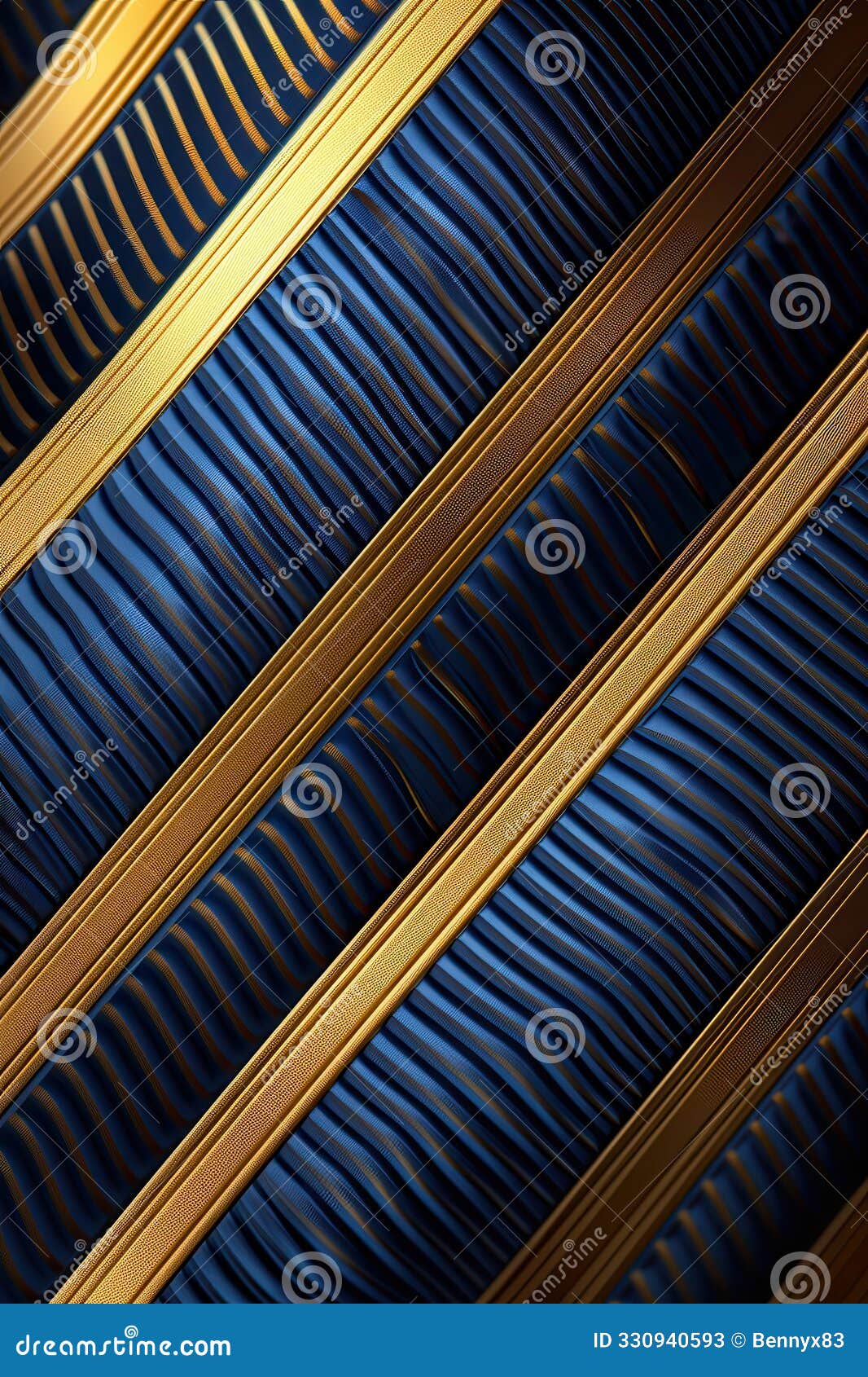 Golden Geometric Diagonal Lines with a Textured Blue Background and ...