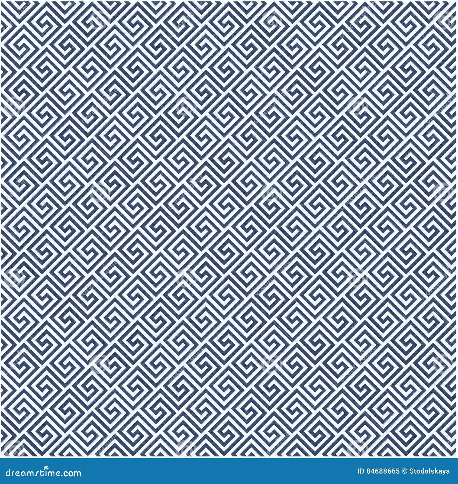 Diagonal Meander Style Pattern - Greek Ornament Background Stock Vector ...