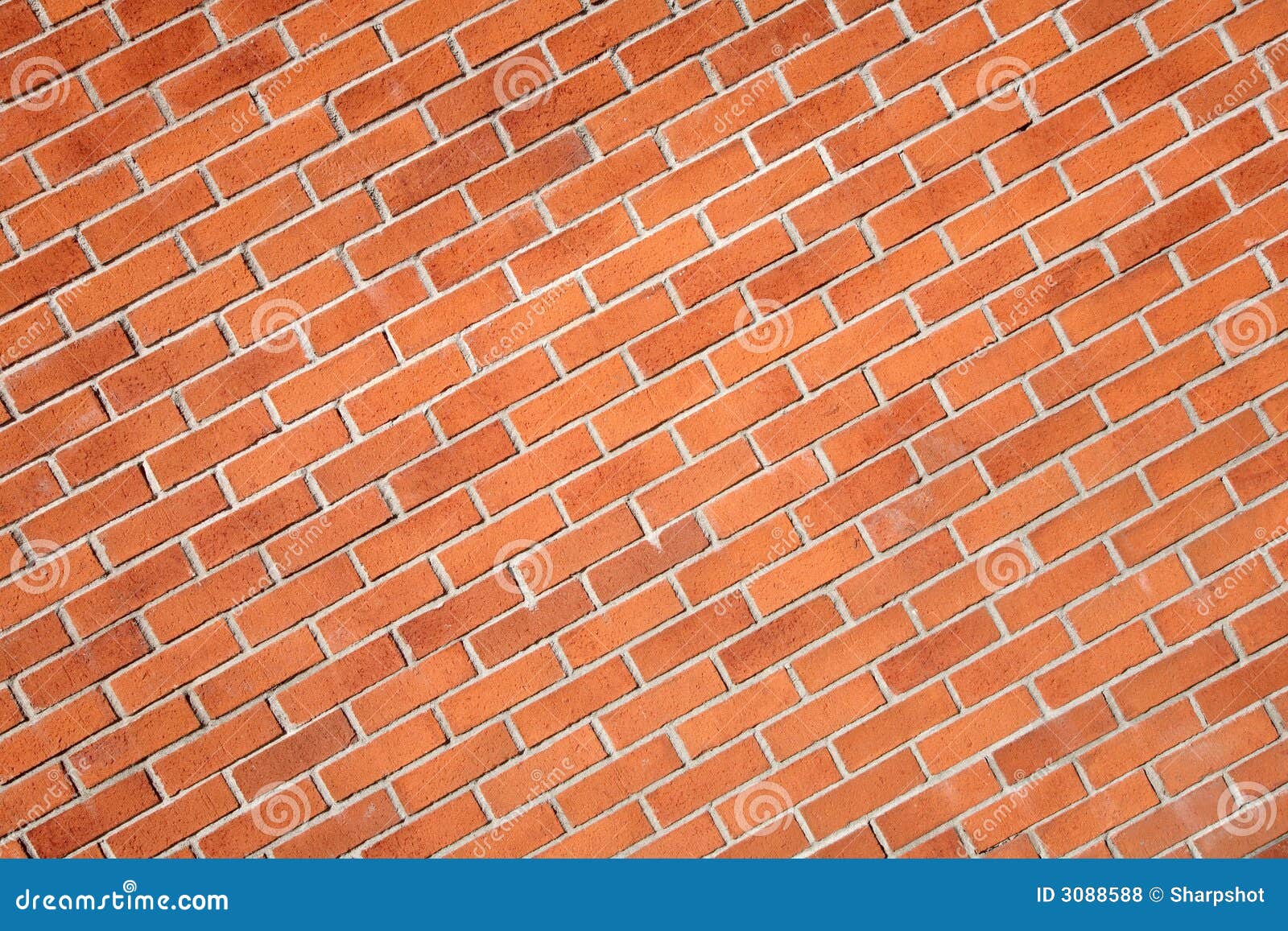 Diagonal Modern Red Brick Wall Stock Photo - Image of pattern ...
