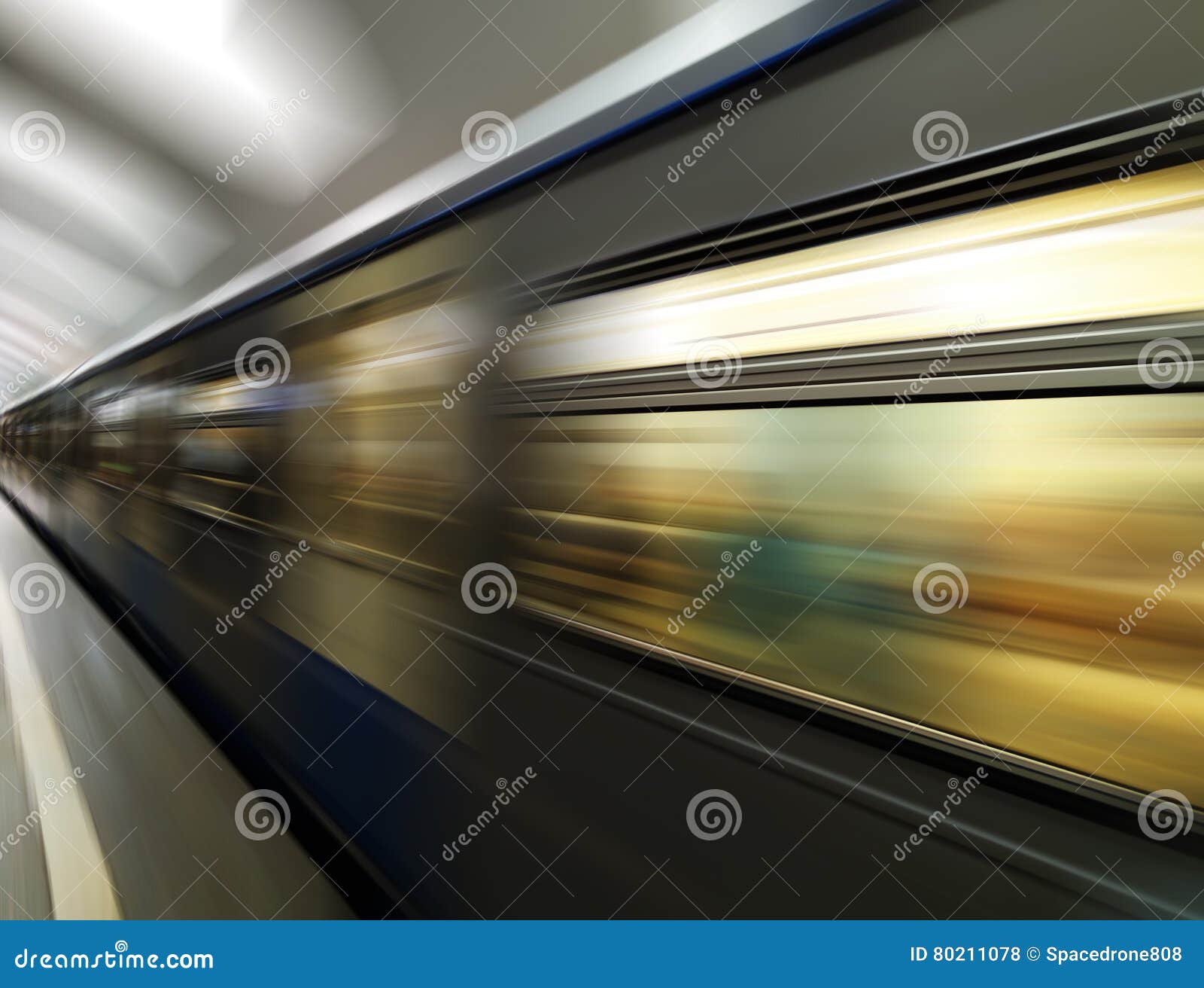 Diagonal Motion Blur Metro Train Background Stock Photo - Image of ...