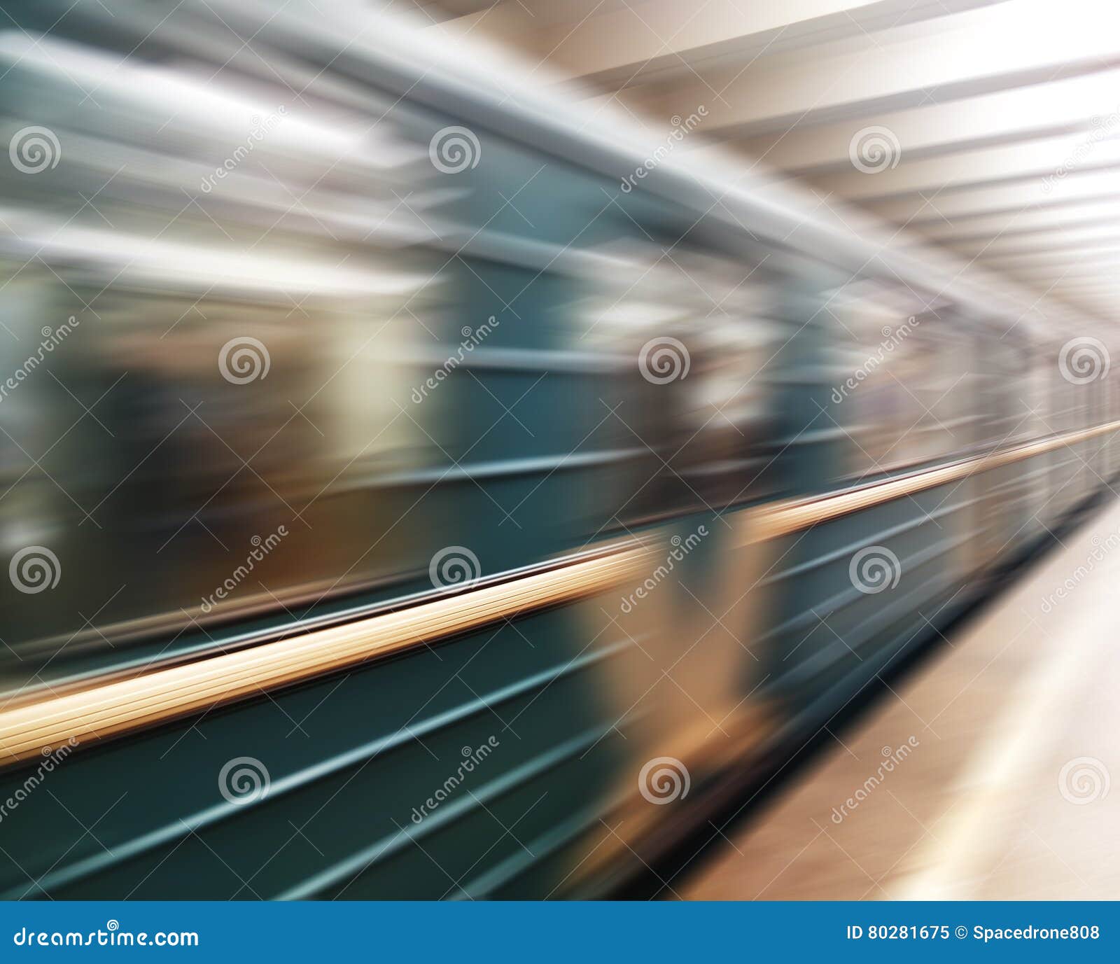 Diagonal Motion Blur Metro Train Background Stock Image - Image of ...