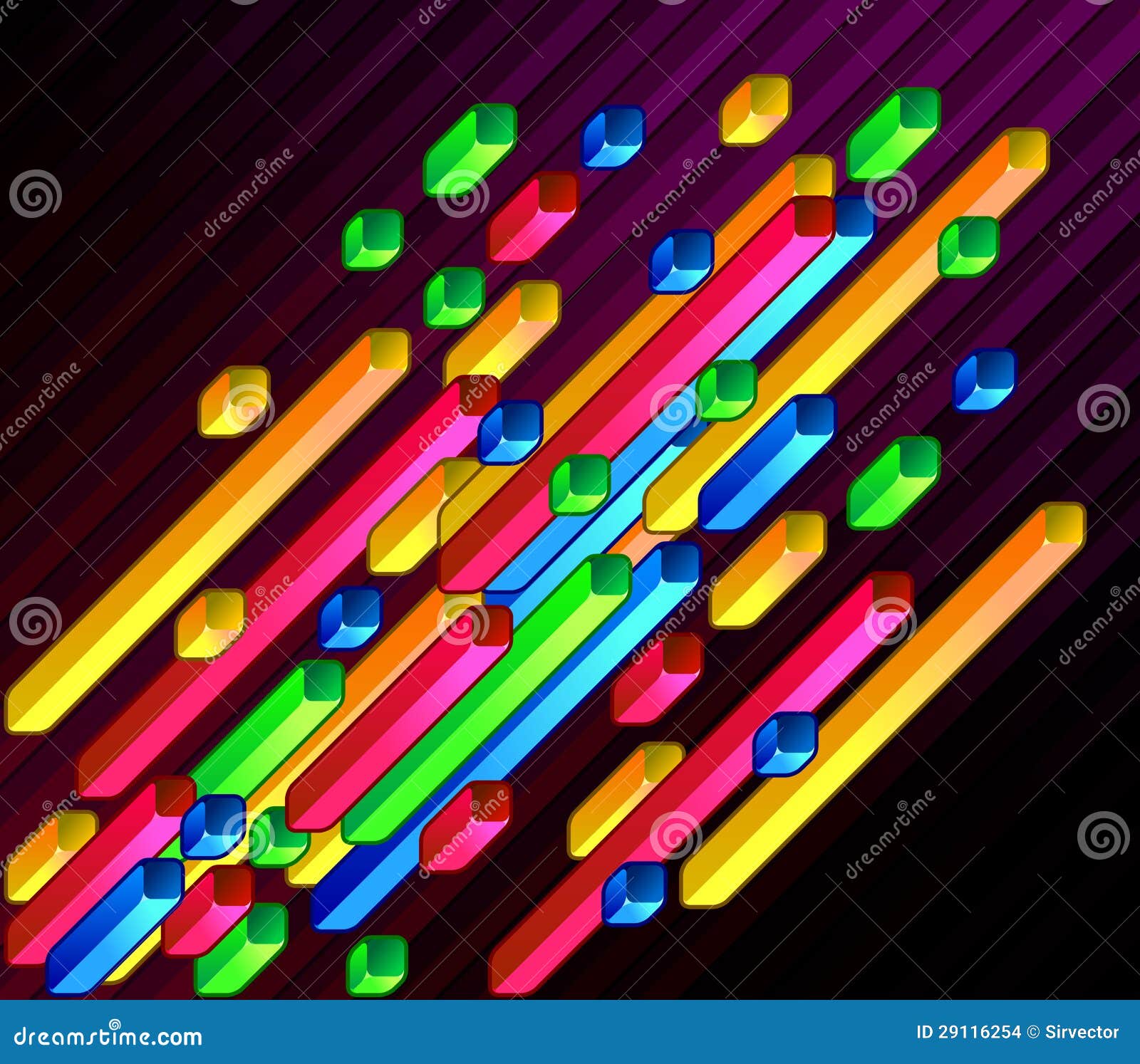 Diagonal multicolor bars stock illustration. Illustration of elegance ...