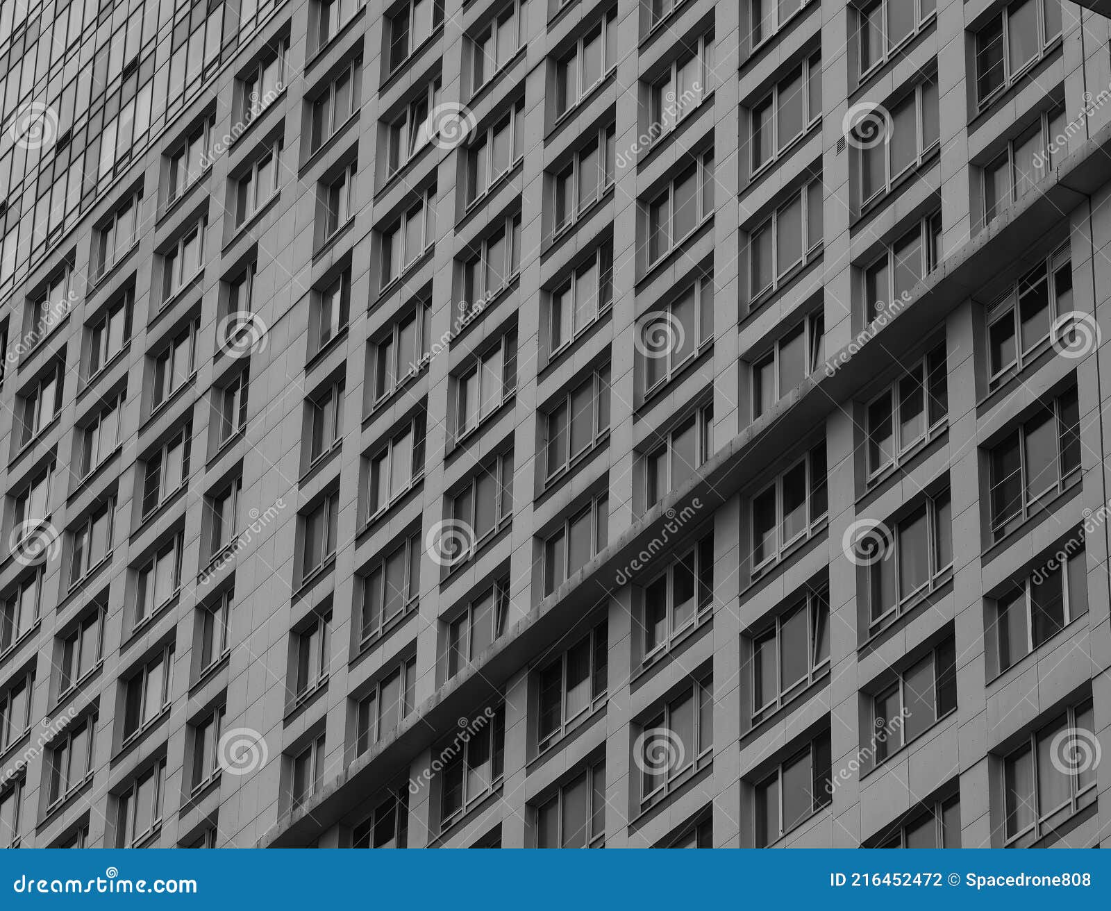 Diagonal Multiple Windows of Skyscraper Backdrop Stock Photo - Image of ...