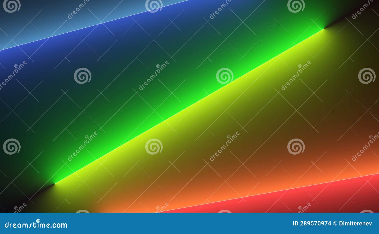 Diagonal Neon Lights and Shadow Background Image with Colorful ...