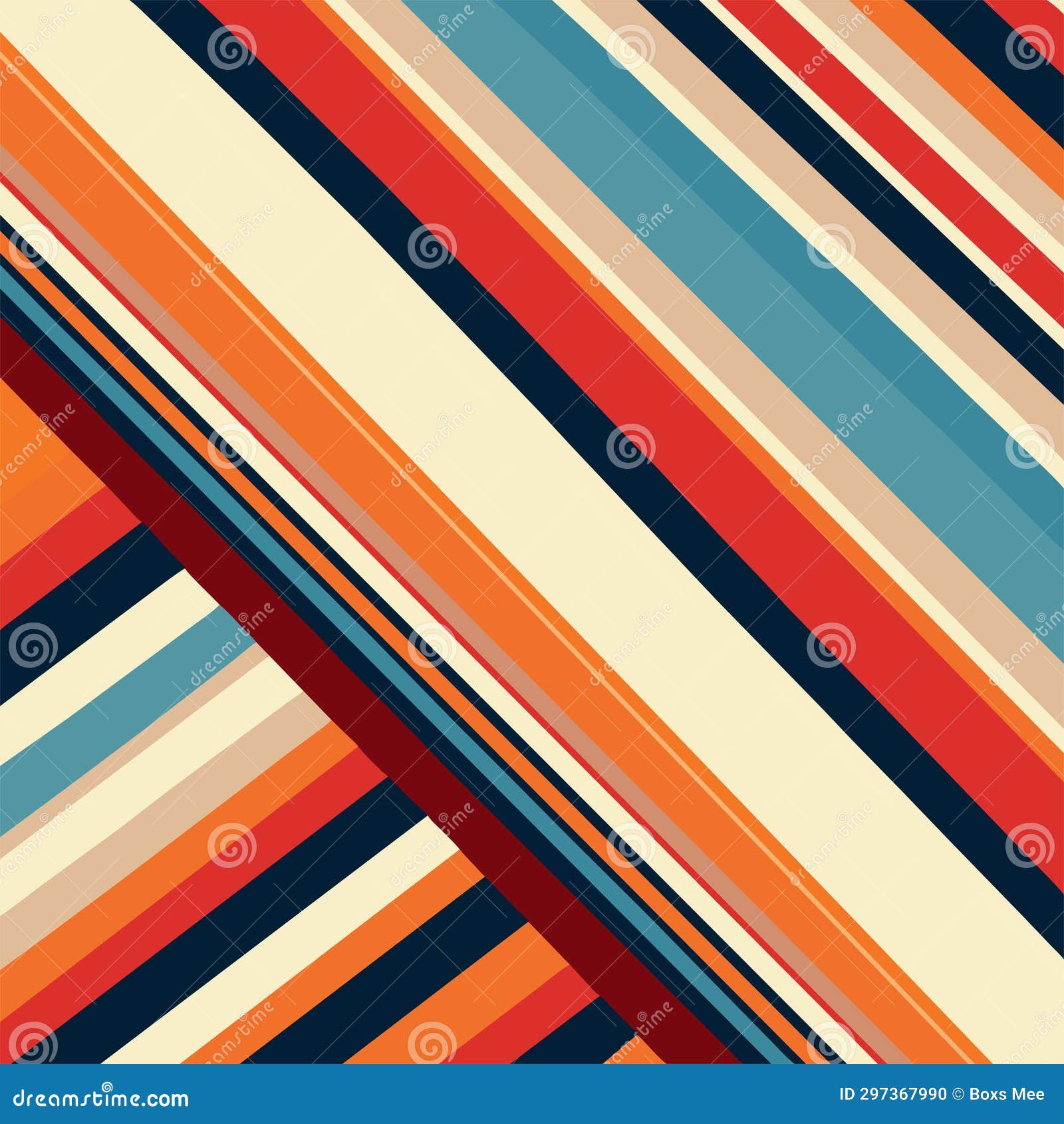 Colorful Slanting Mondrian Art Piece Cartoon Vector | CartoonDealer.com ...