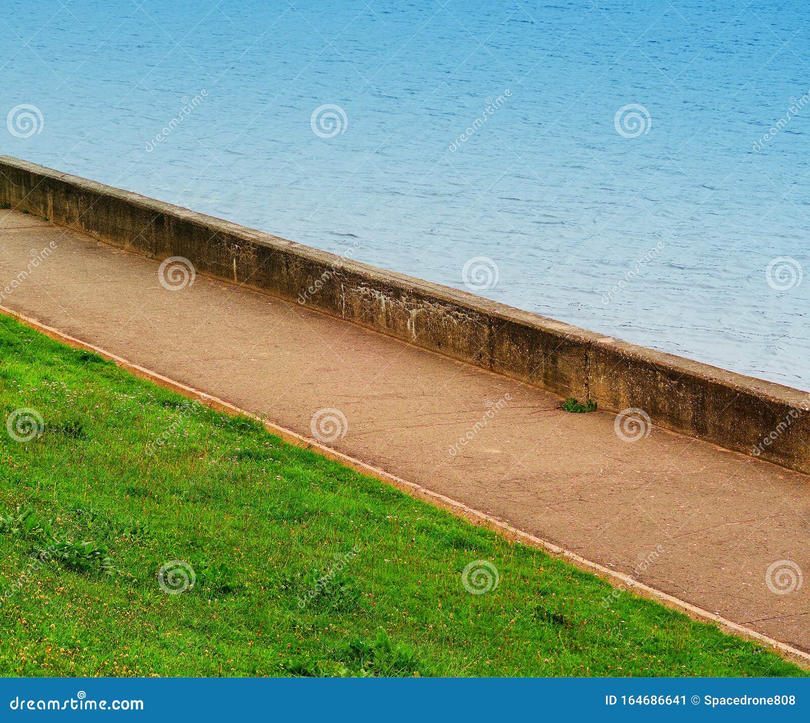 Diagonal Path at River Pier Background Stock Image - Image of waves ...