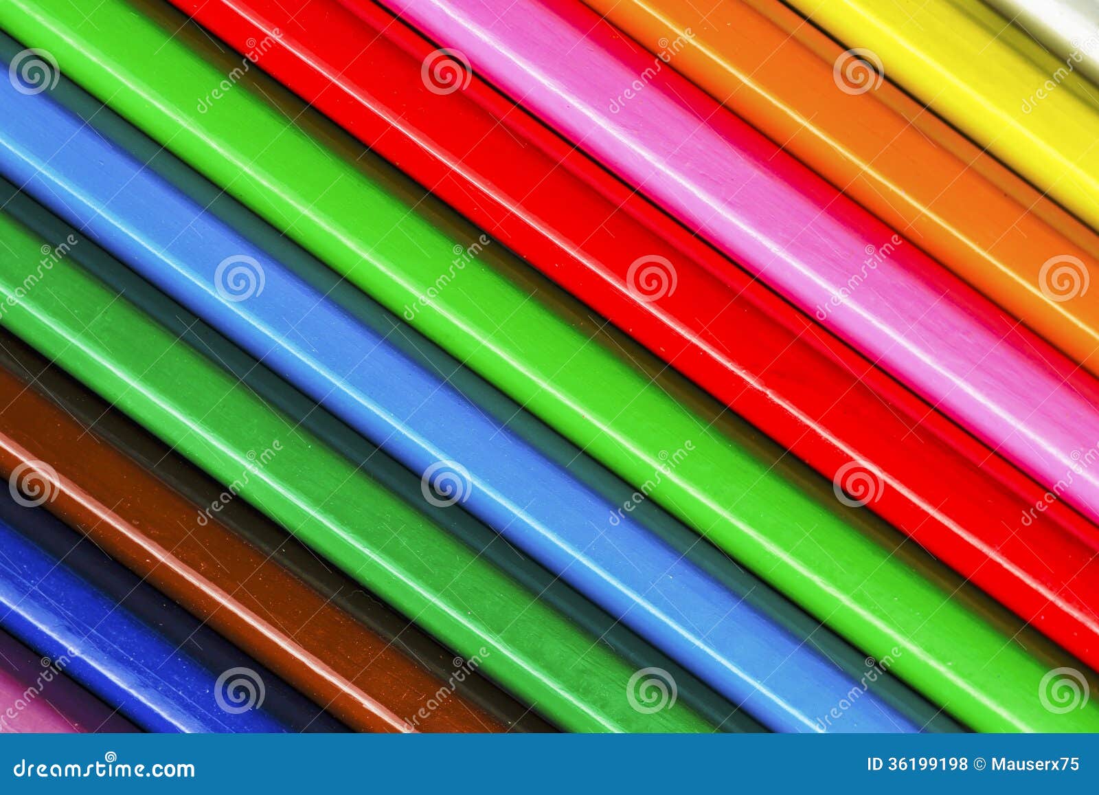 Diagonal Pencils stock photo. Image of green, orange - 36199198