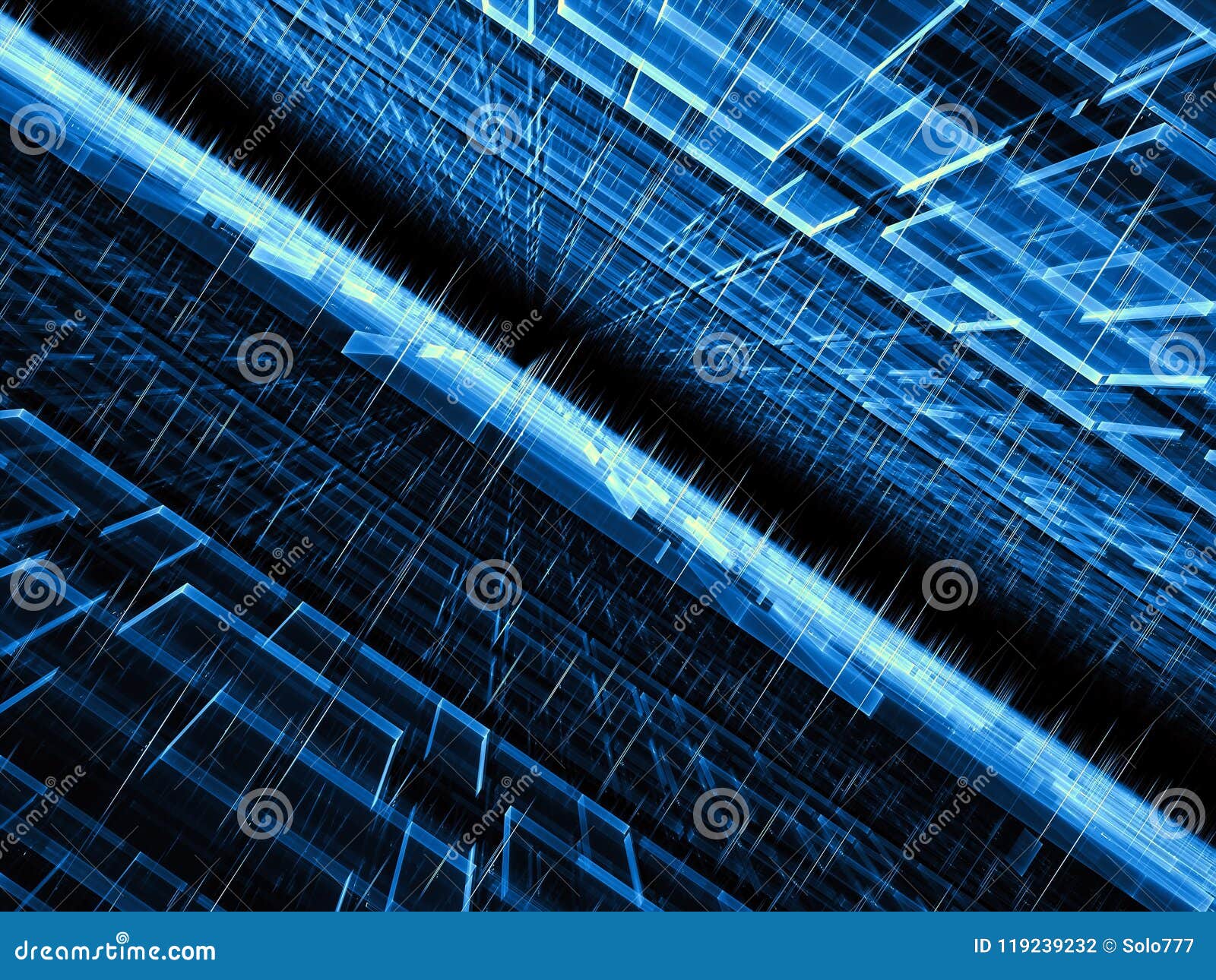 Diagonal Perspective - Abstract Digitally Generated Image Stock ...
