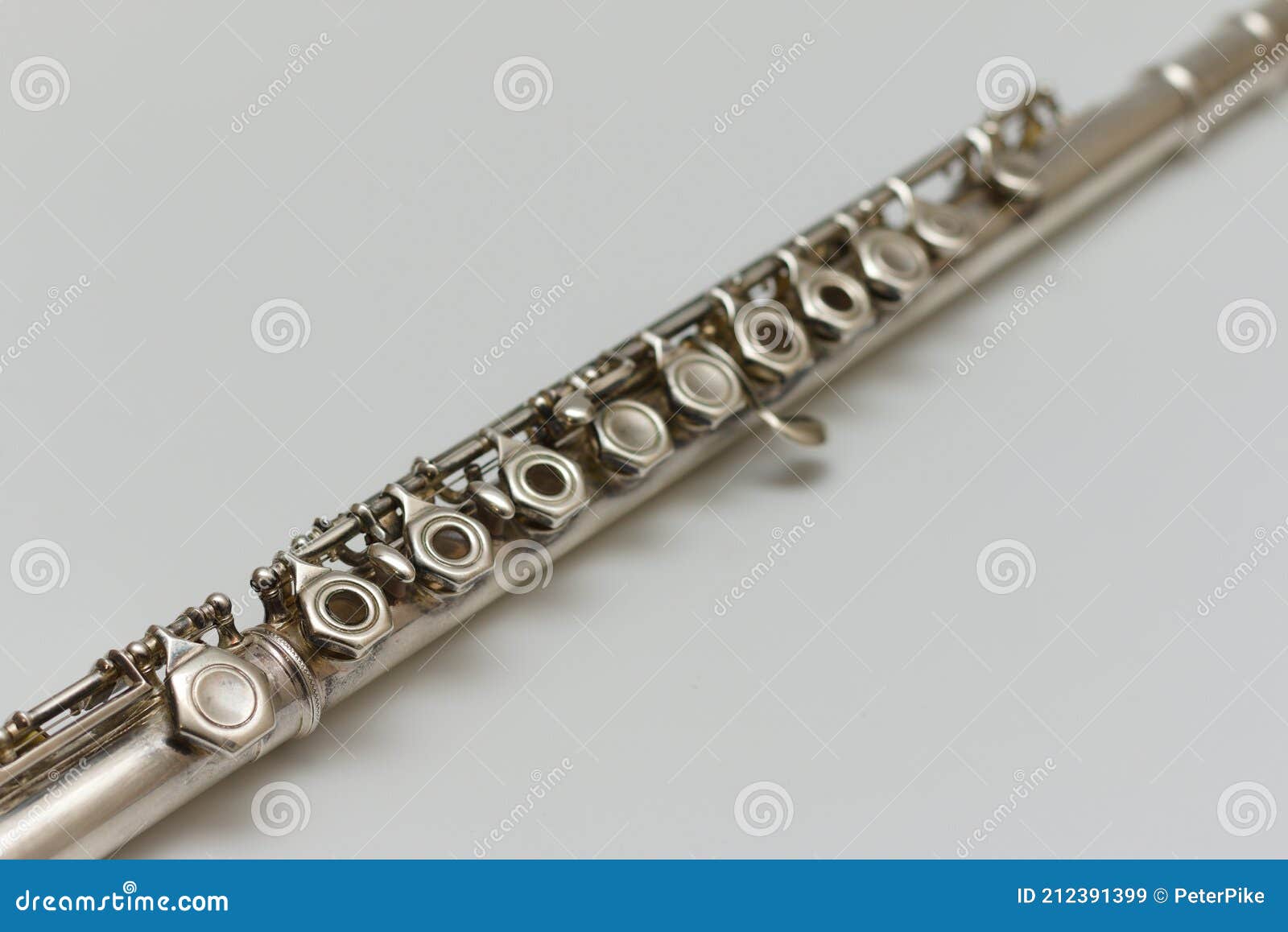 Diagonal Perspective View of a Wind Instrument Stock Image - Image of ...