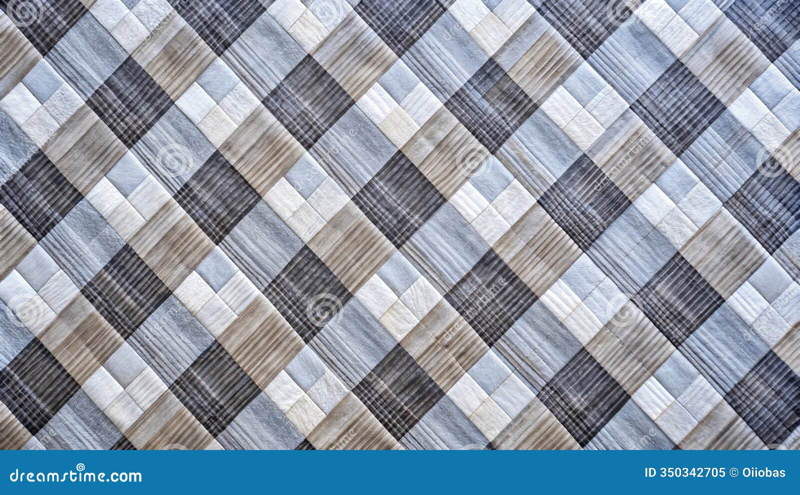 Diagonal Plaid Stone Tile Texture Neutral Tones Stock Illustration ...