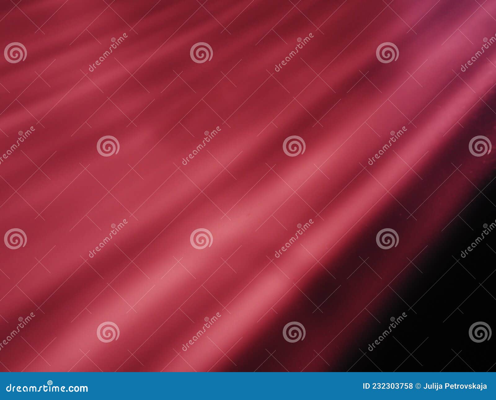 Diagonal Rays of Light on a Red Pink or Burgundy Background. Blurred ...