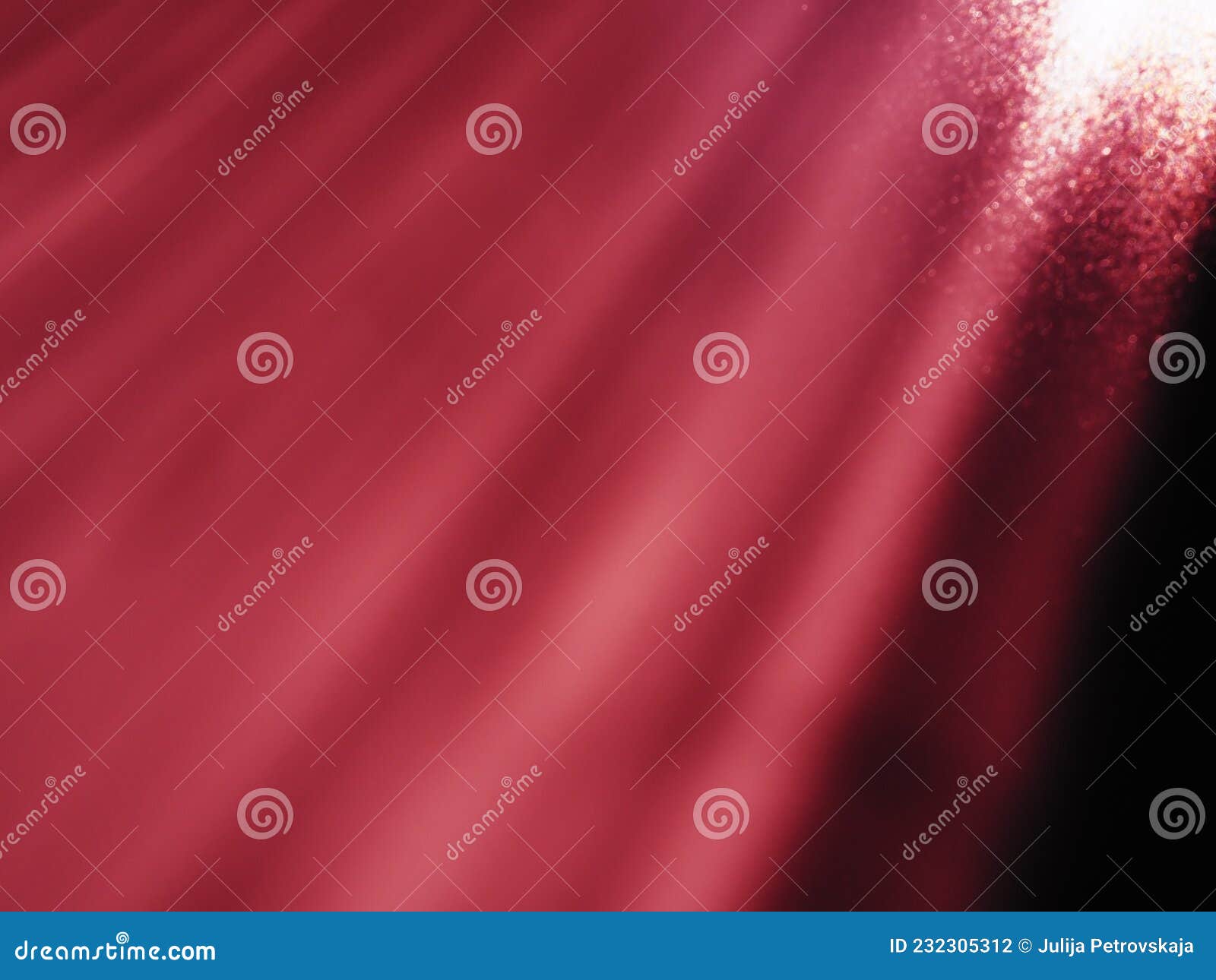 Diagonal Rays of Light on a Red Pink or Burgundy Background. Blurred ...