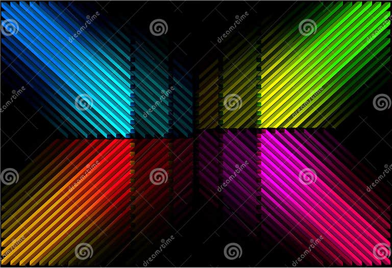 Diagonal retro color bars stock illustration. Illustration of mosaic ...