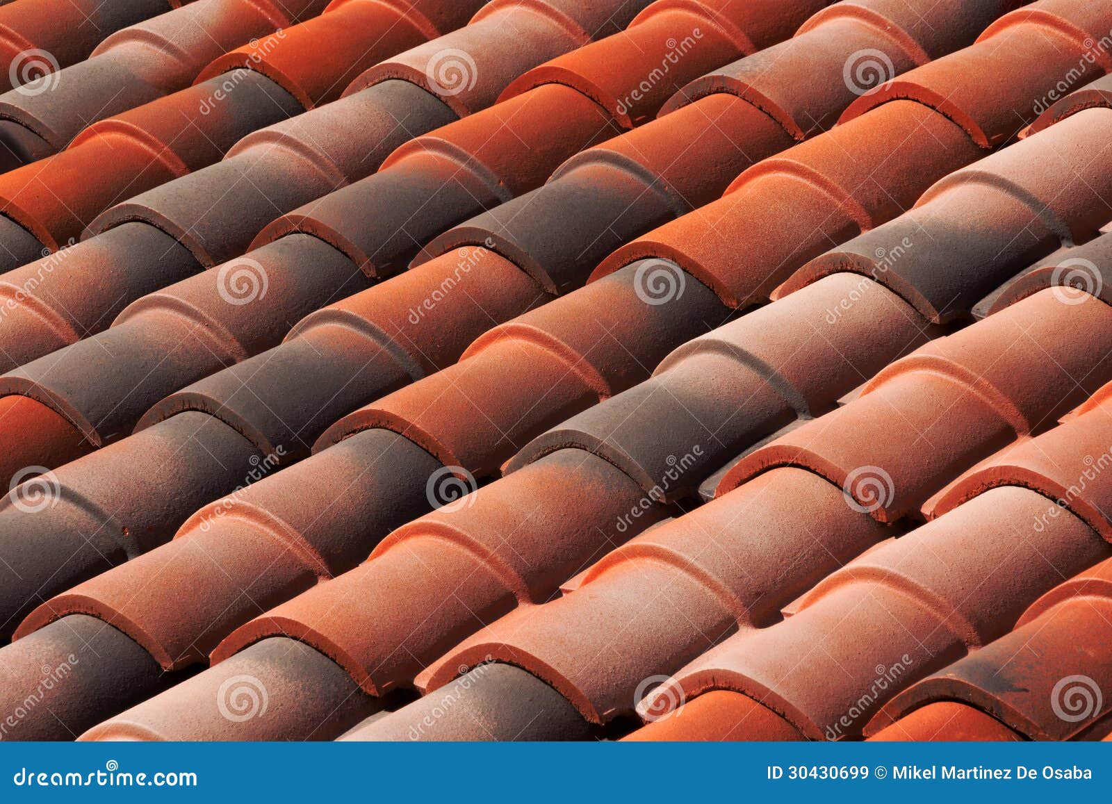 Diagonal roof tiles stock image. Image of exterior, tiled - 30430699
