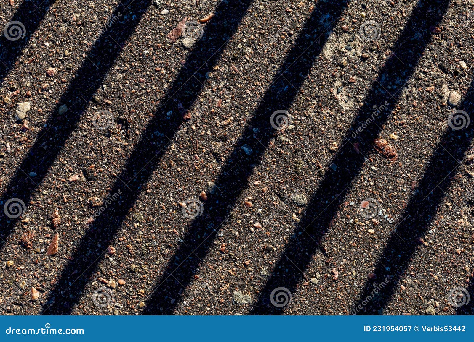 Diagonal Shadows on the Asphalt from Above Stock Image - Image of ...