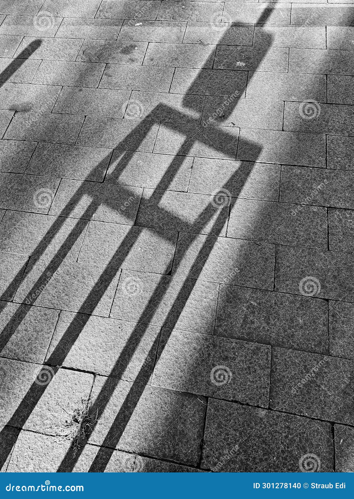 Diagonal Shadows from a Minimal Steel Structure Stock Photo - Image of ...