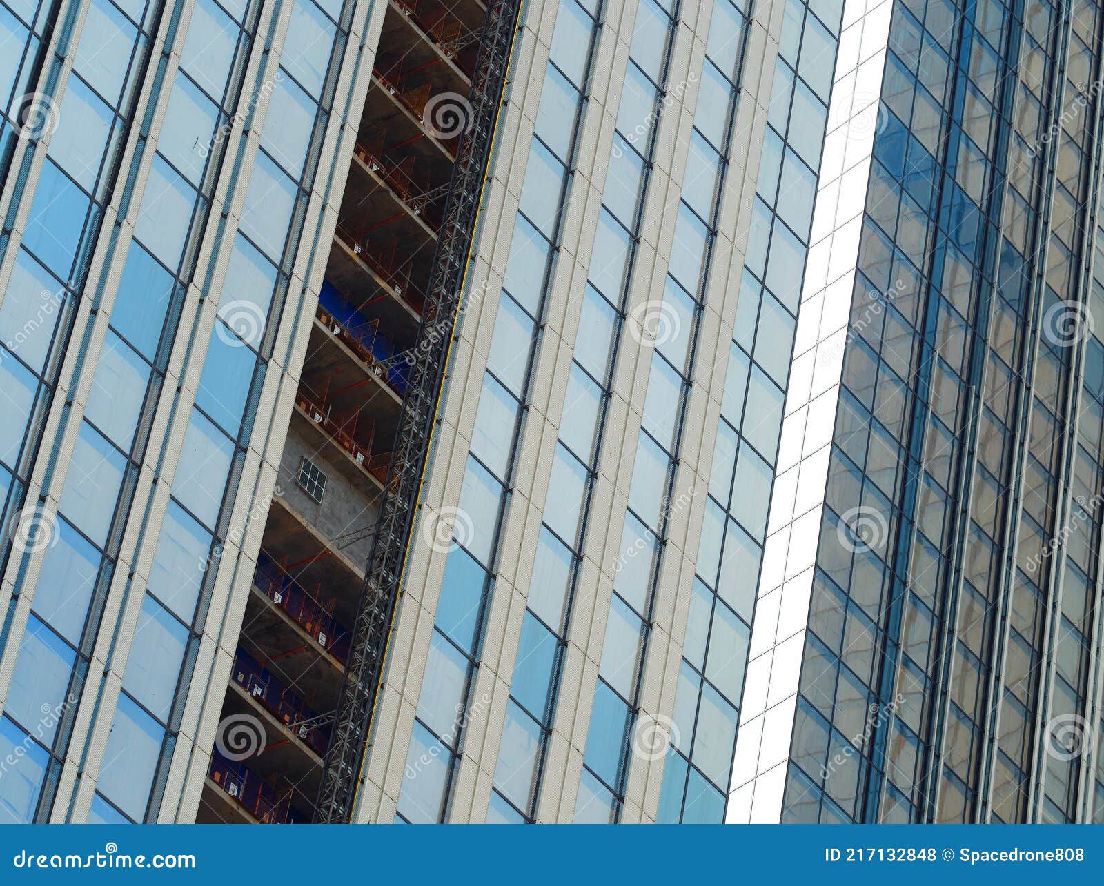 Diagonal Shapes of Building Skyscrapers Stock Photo - Image of street ...