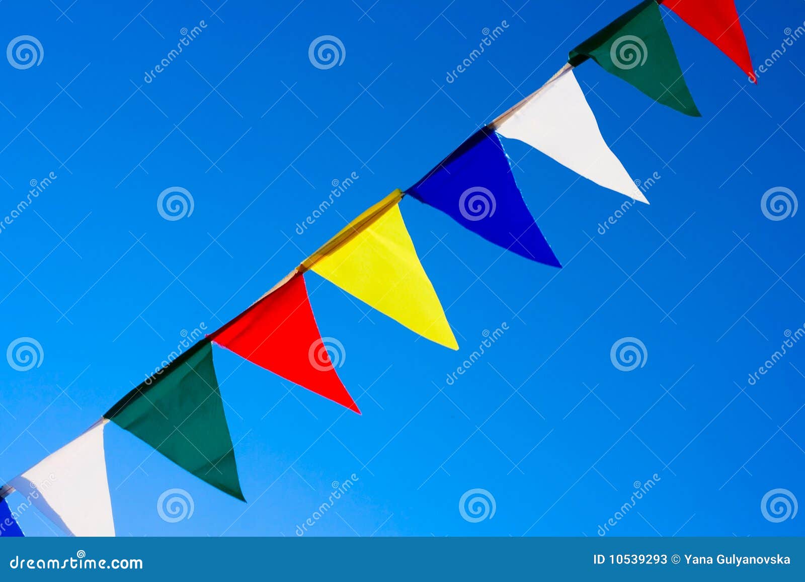 Diagonal Small flags stock image. Image of masts, flap - 10539293