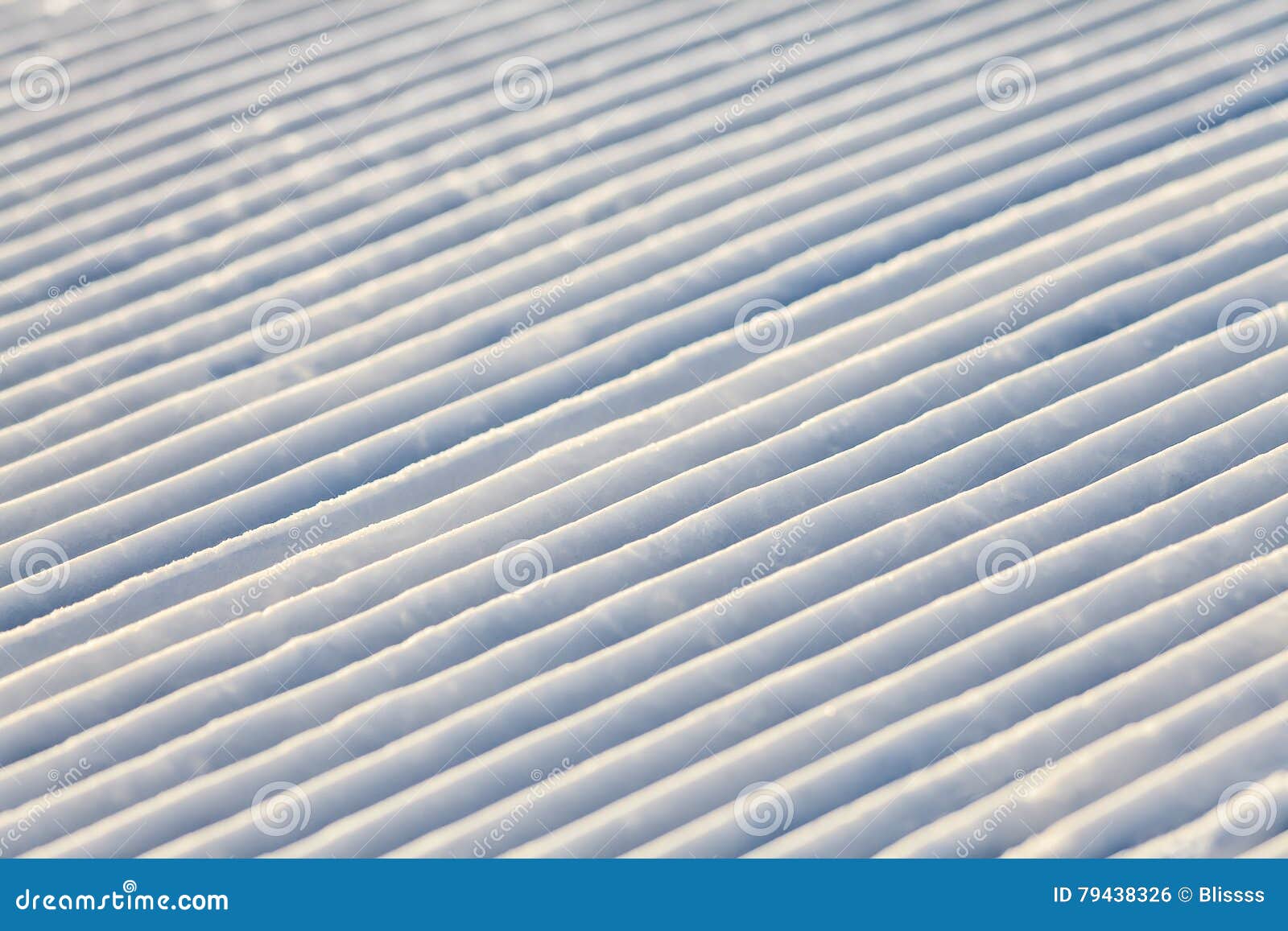 Diagonal Snowcat Track Lines on a Ski Slope Texture Background Stock ...