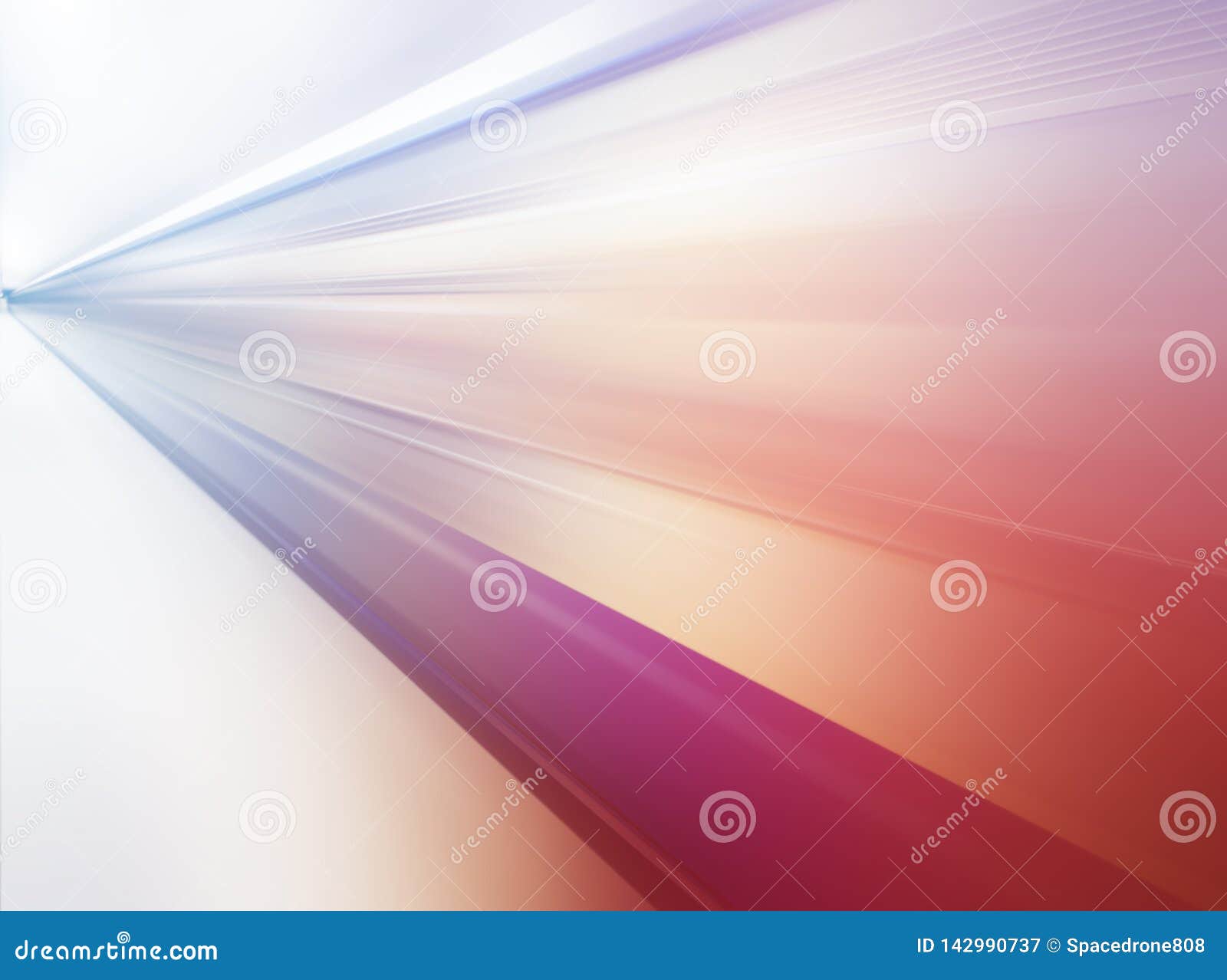 Red Train In Motion. Side View Of The Moving Train Runs On Railway In ...