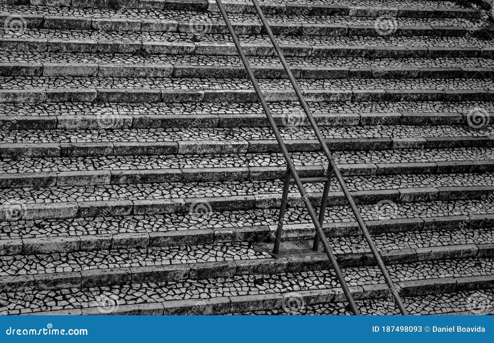 Diagonal Dividing Line Between Gray Tiles And White Gravel Royalty-Free ...