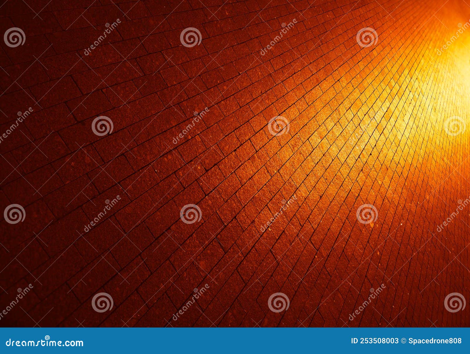 Diagonal Street Pavement during Sunset Stock Image - Image of travel ...
