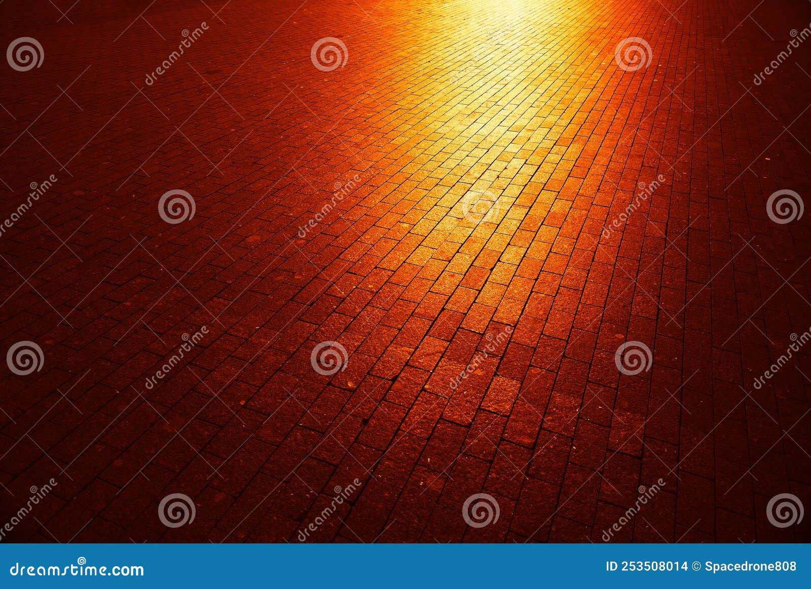 Diagonal Street Pavement Texture during Sunset Stock Photo - Image of ...