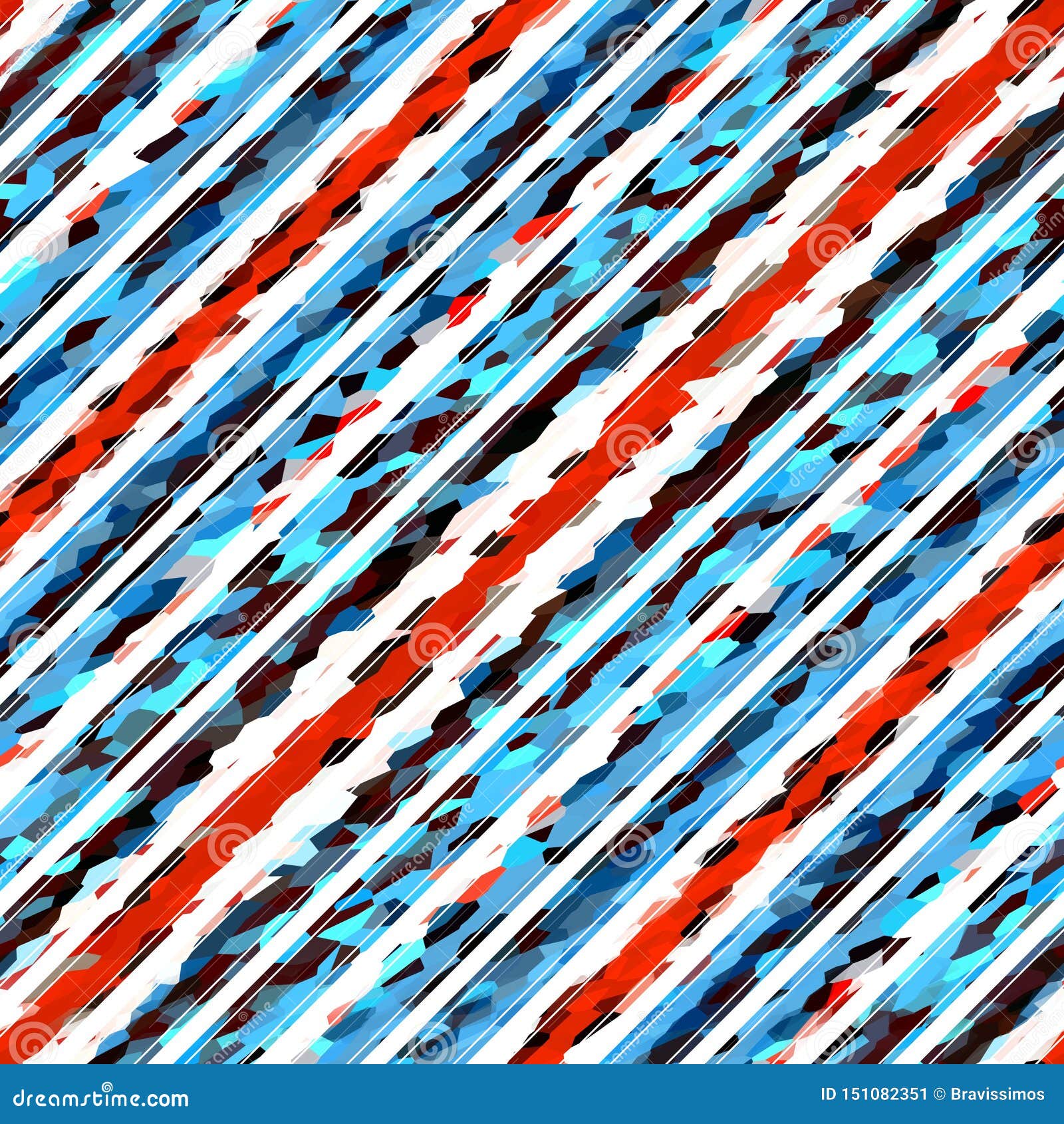 Diagonal Stripe Line Pattern Seamless, Abstract Stock Illustration ...