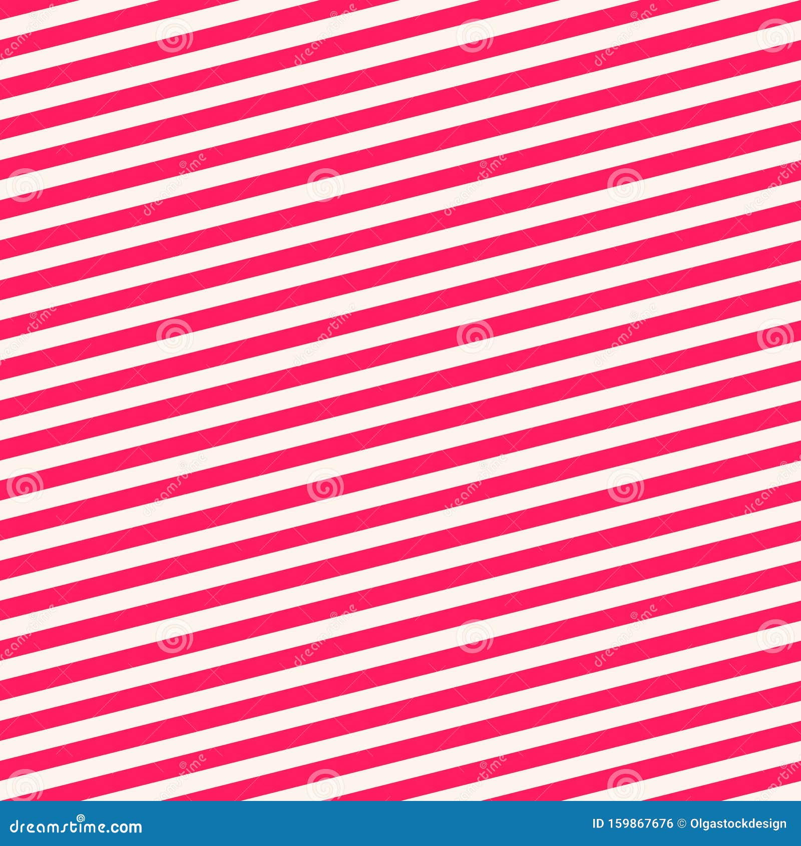 Diagonal Stripes Seamless Pattern. Simple Red and White Vector Lines ...