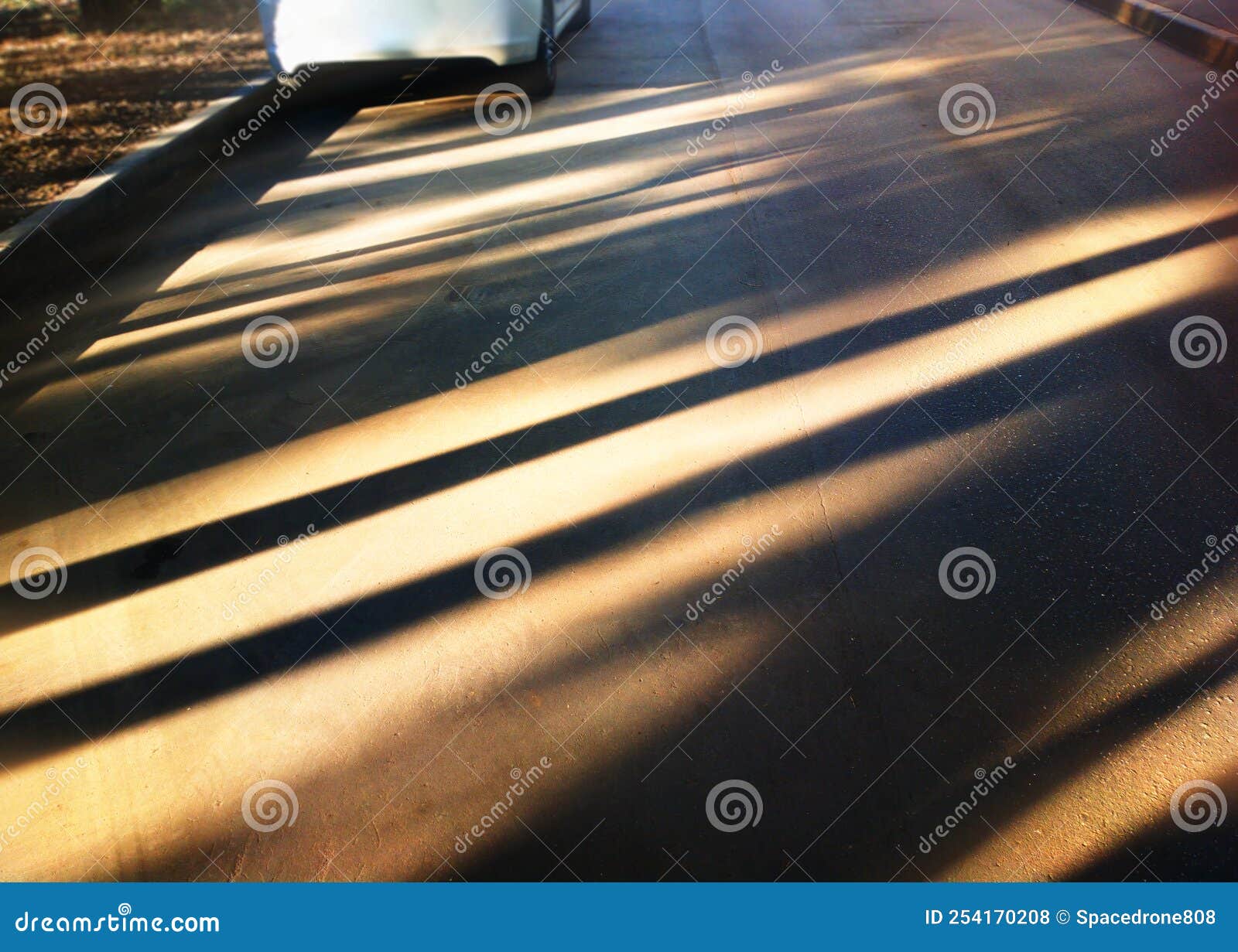 Diagonal Sun Beams on Street Asphalt Backdrop Stock Photo - Image of ...