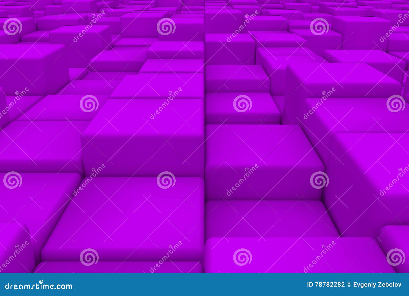 Diagonal Surface Made of Violet Cubes Stock Illustration - Illustration ...