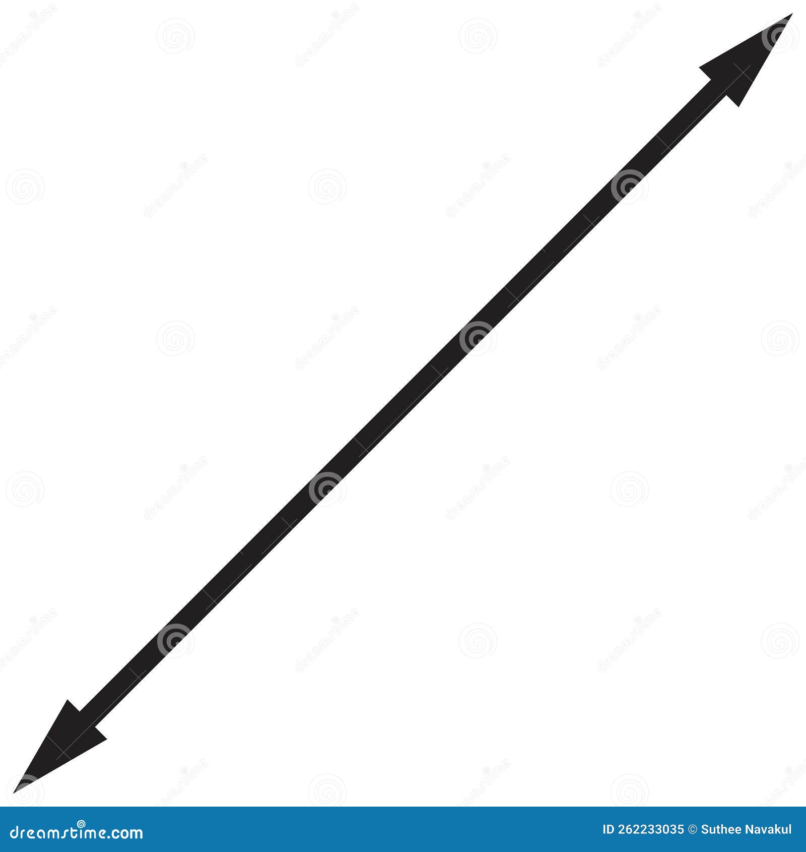 Diagonal Thin Double Arrow Icon on White Background. Double Arrow Sign ...