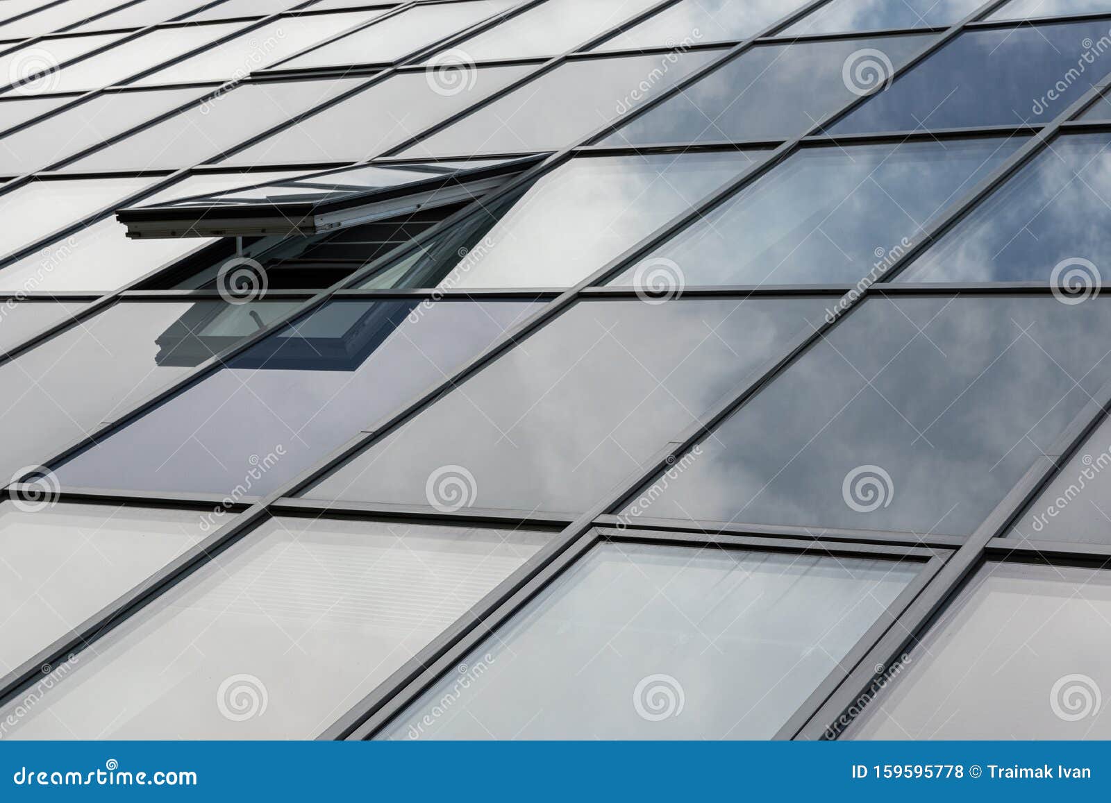 Diagonal View of Lavish Design in Business Centre Architecture. Stock ...